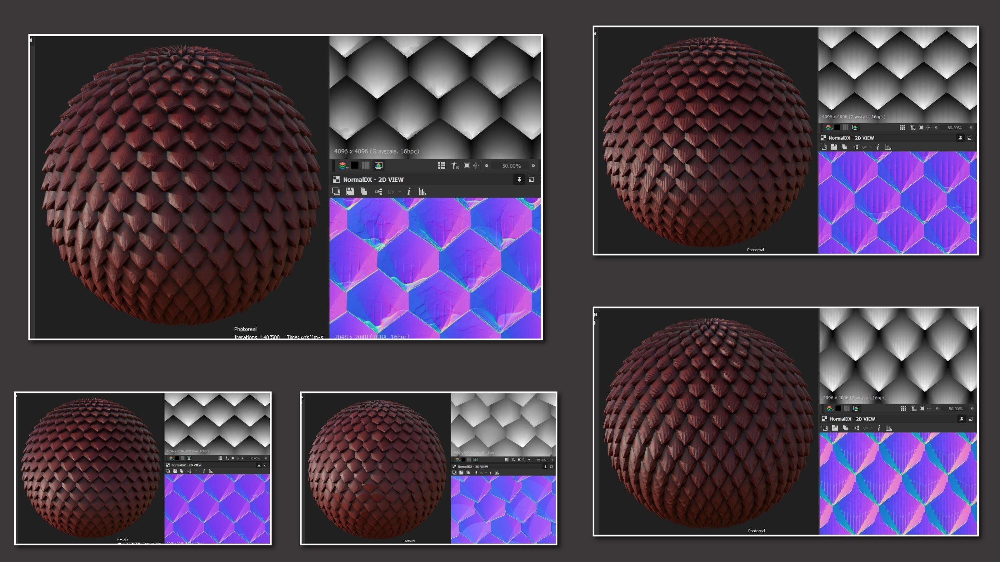 Texture 100 Alpha and Normal for Brush on Skin-Shield Zbrush-Blender ...