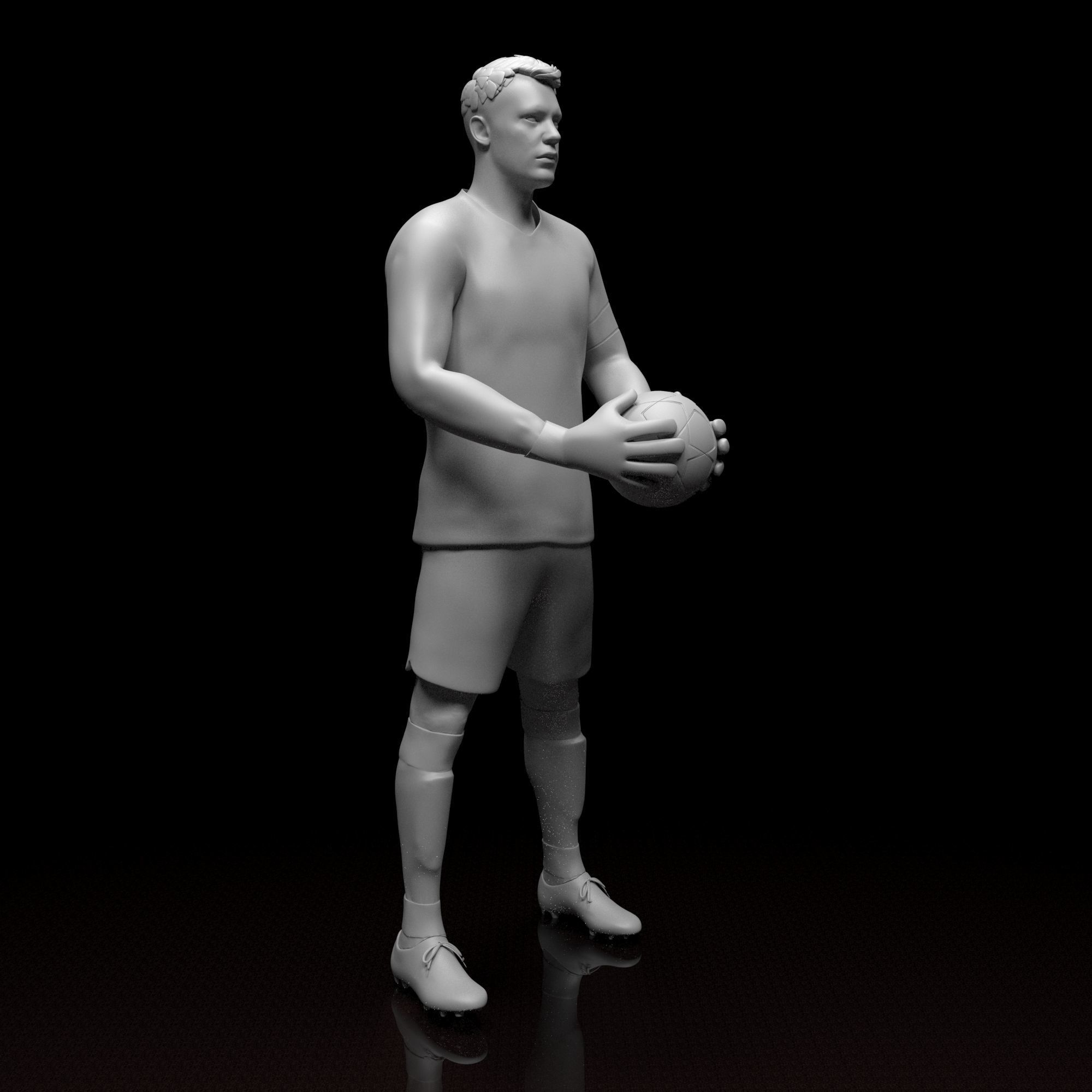 Neuer Bayern Munich Football Player STL files 3D print model 3D model ...