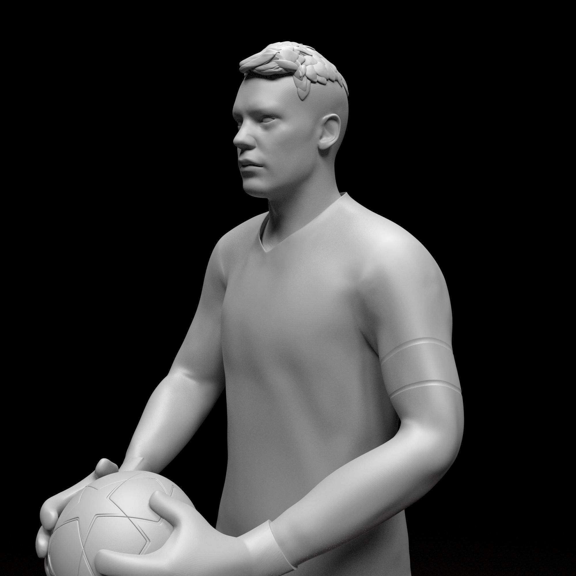 Neuer Bayern Munich Football Player STL files 3D print model 3D model ...