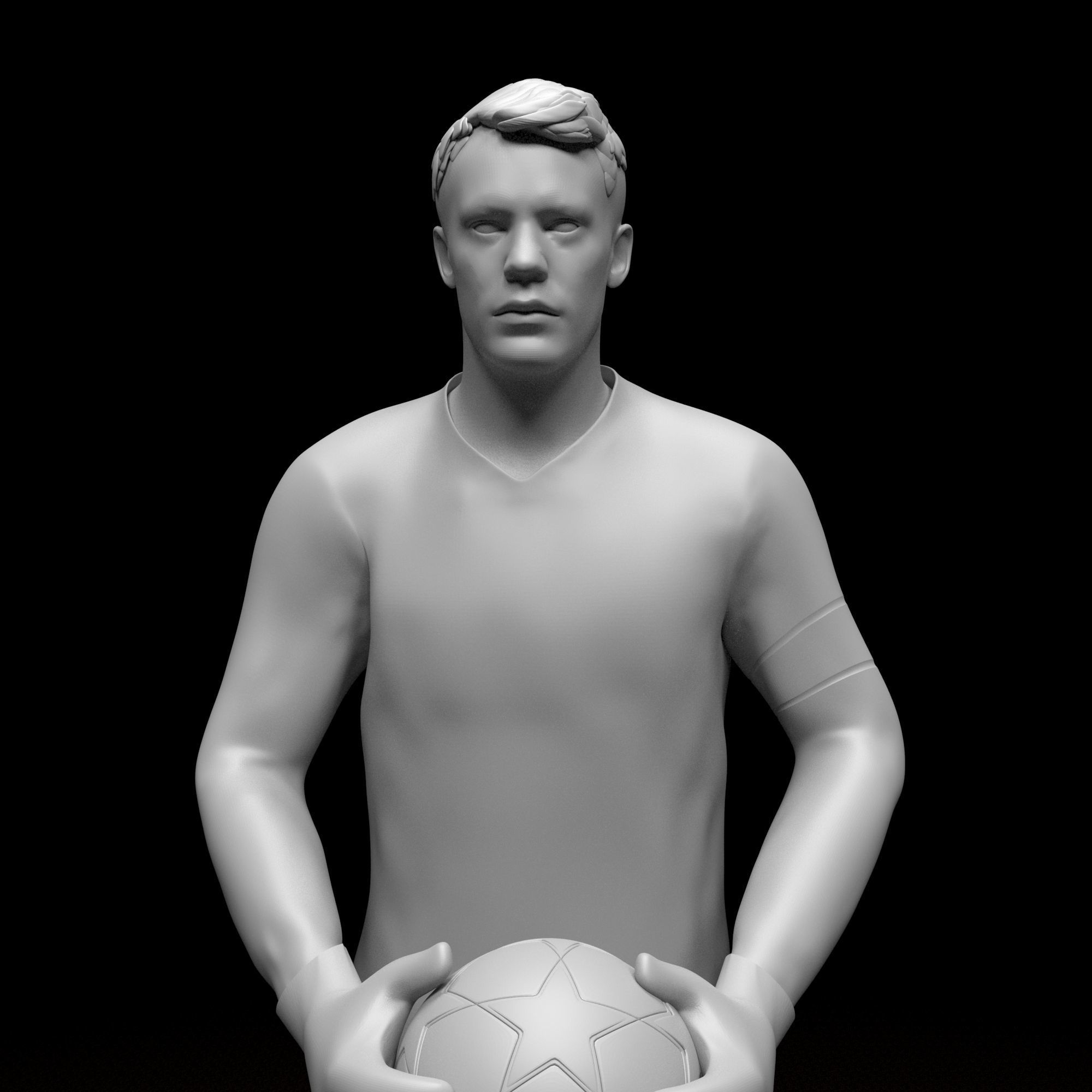 Neuer Bayern Munich Football Player STL files 3D print model 3D model ...