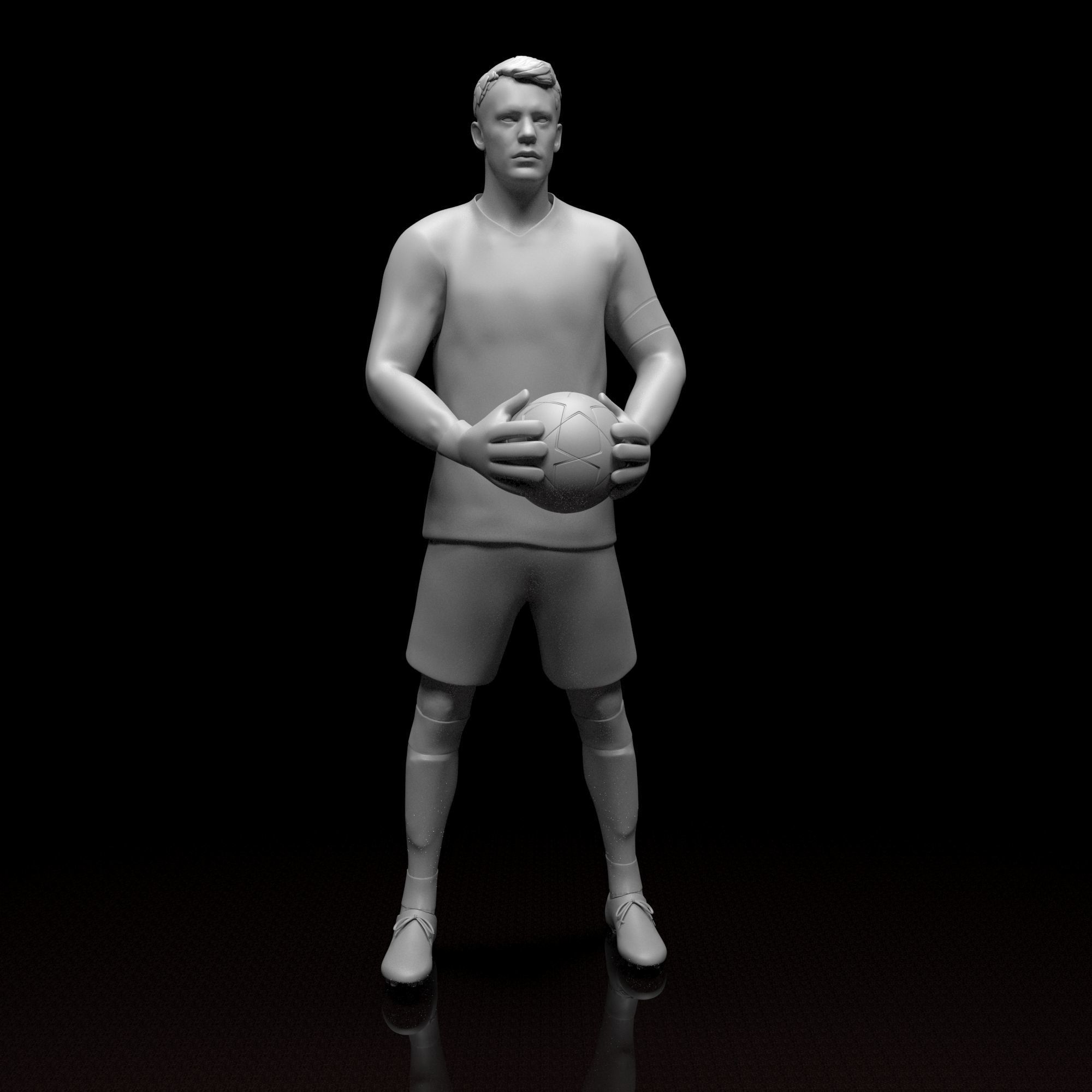 Neuer Bayern Munich Football Player STL files 3D print model 3D model ...