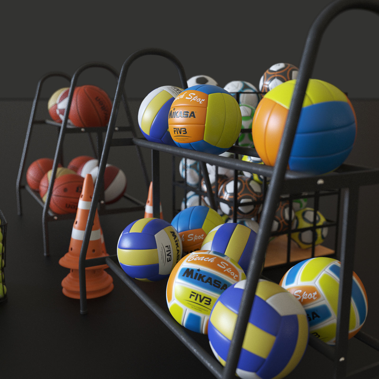 Sports equipment Hq 3D model | CGTrader