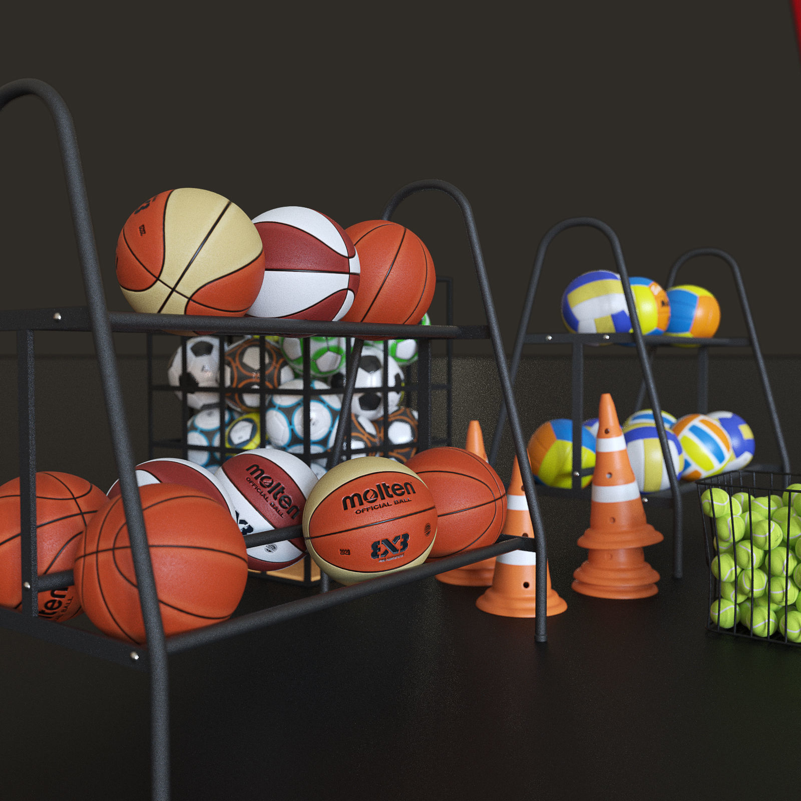 Sports equipment Hq 3D model | CGTrader