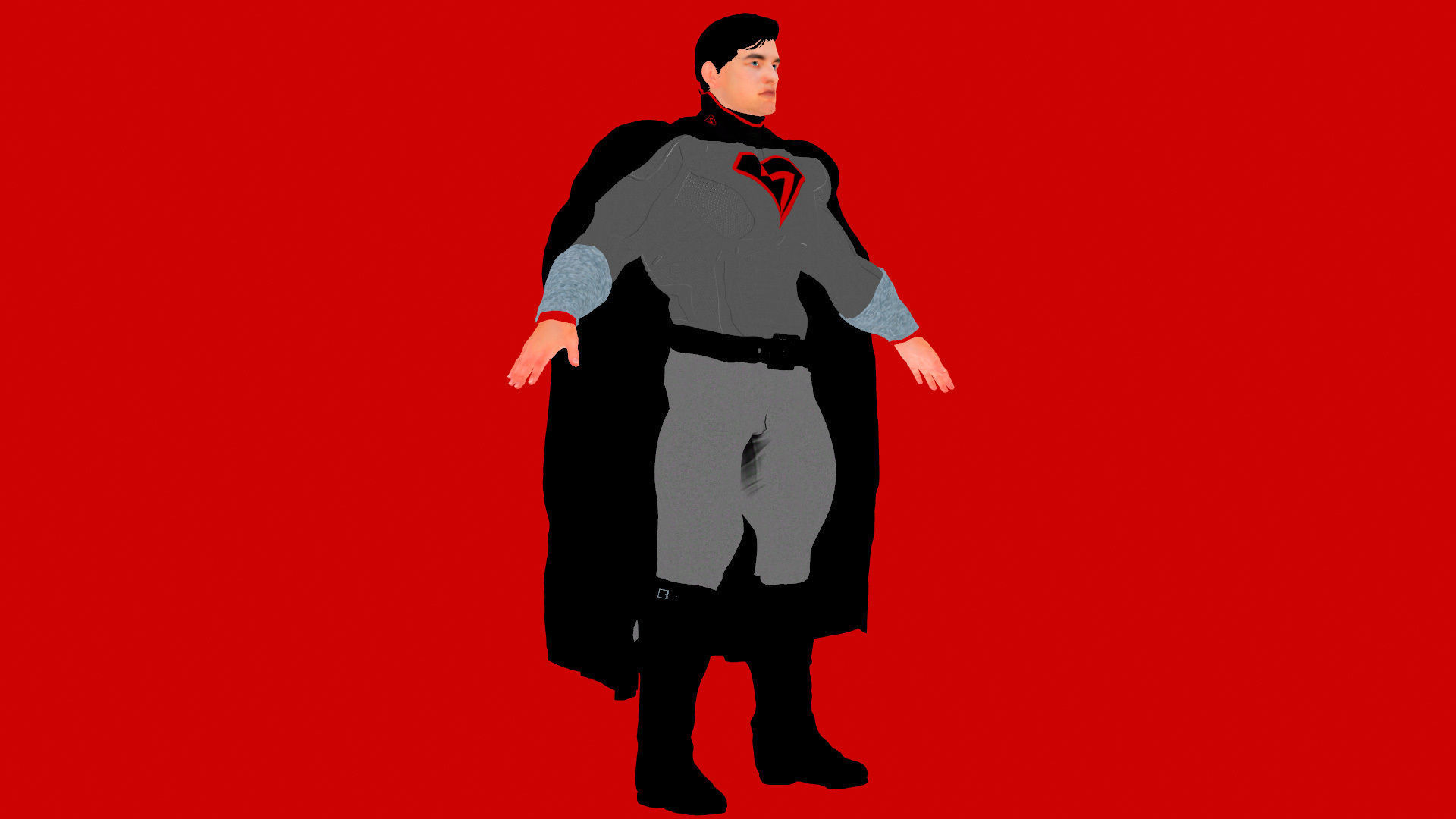 Superman Of Earth X - Overman 3D model rigged | CGTrader