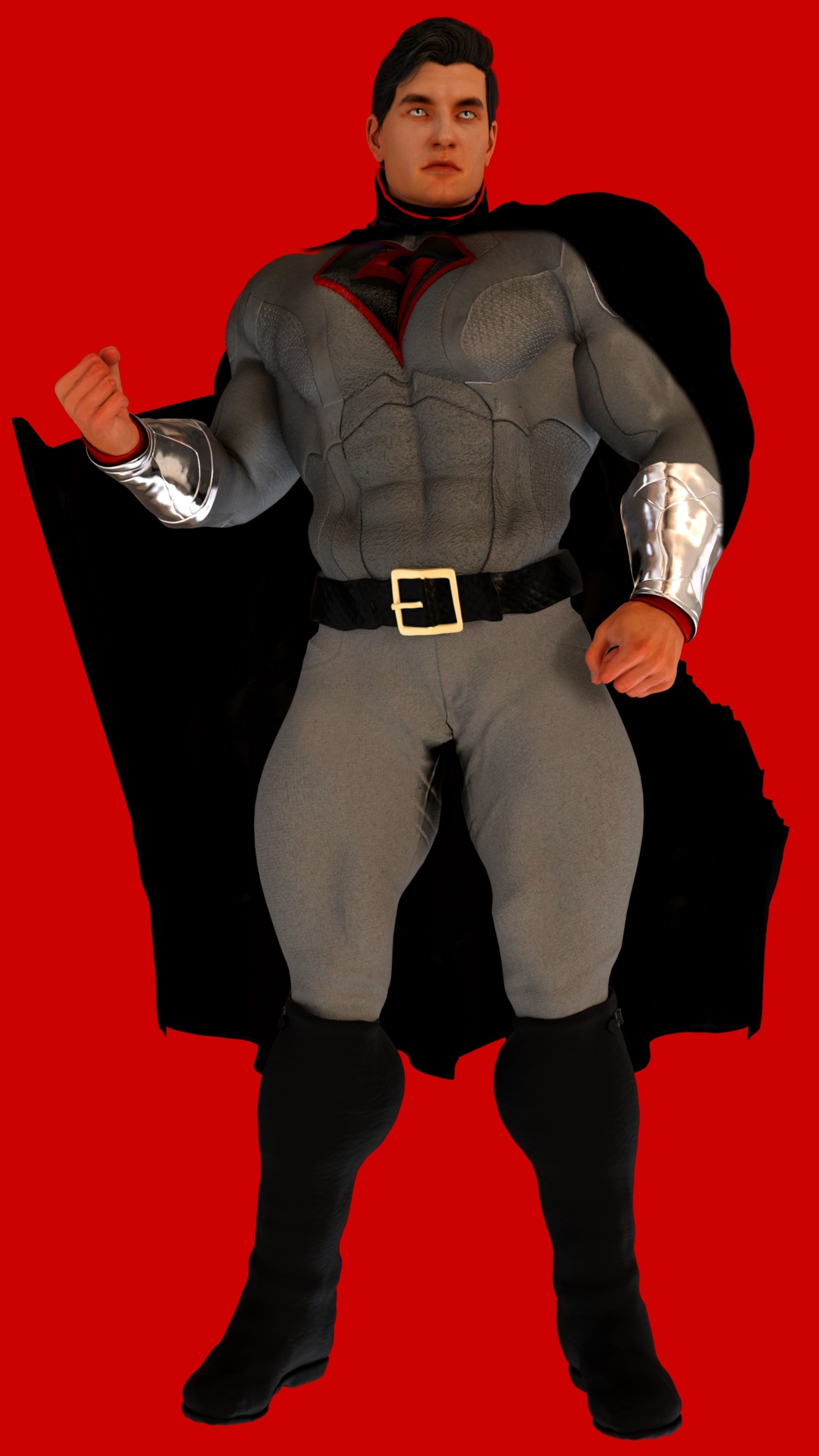 Superman Of Earth X - Overman 3D model rigged | CGTrader