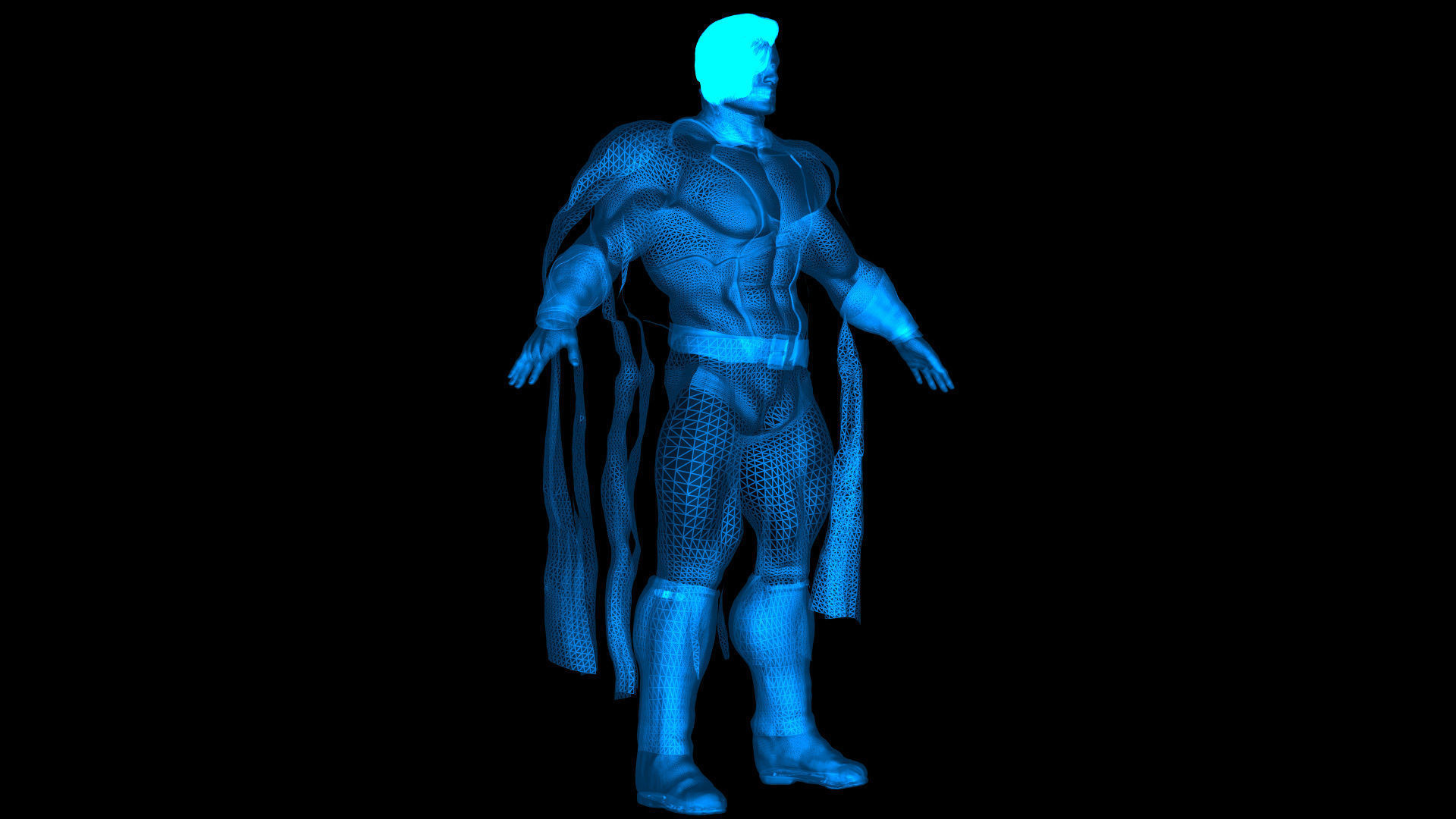 Superman Of Earth X - Overman 3D model rigged | CGTrader