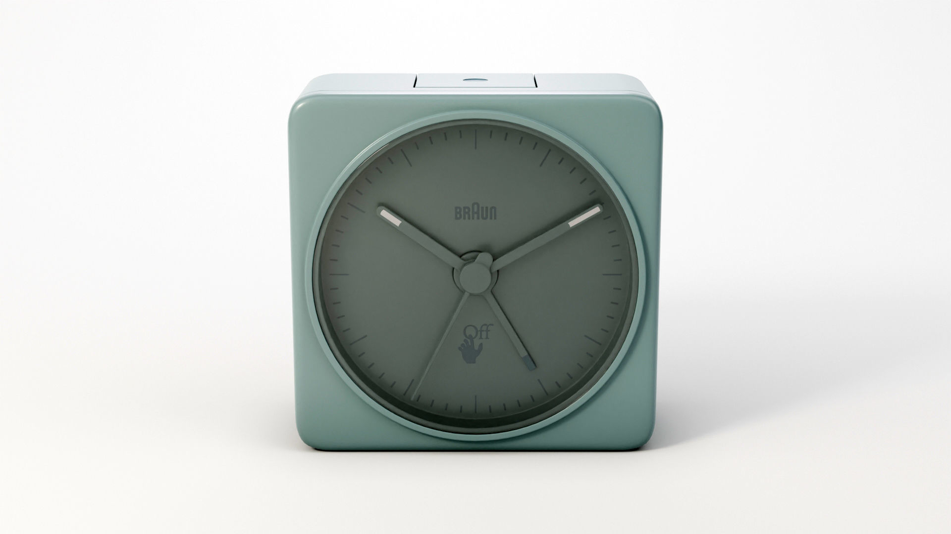 Off-White Braun BC02 Clock 3D model | CGTrader