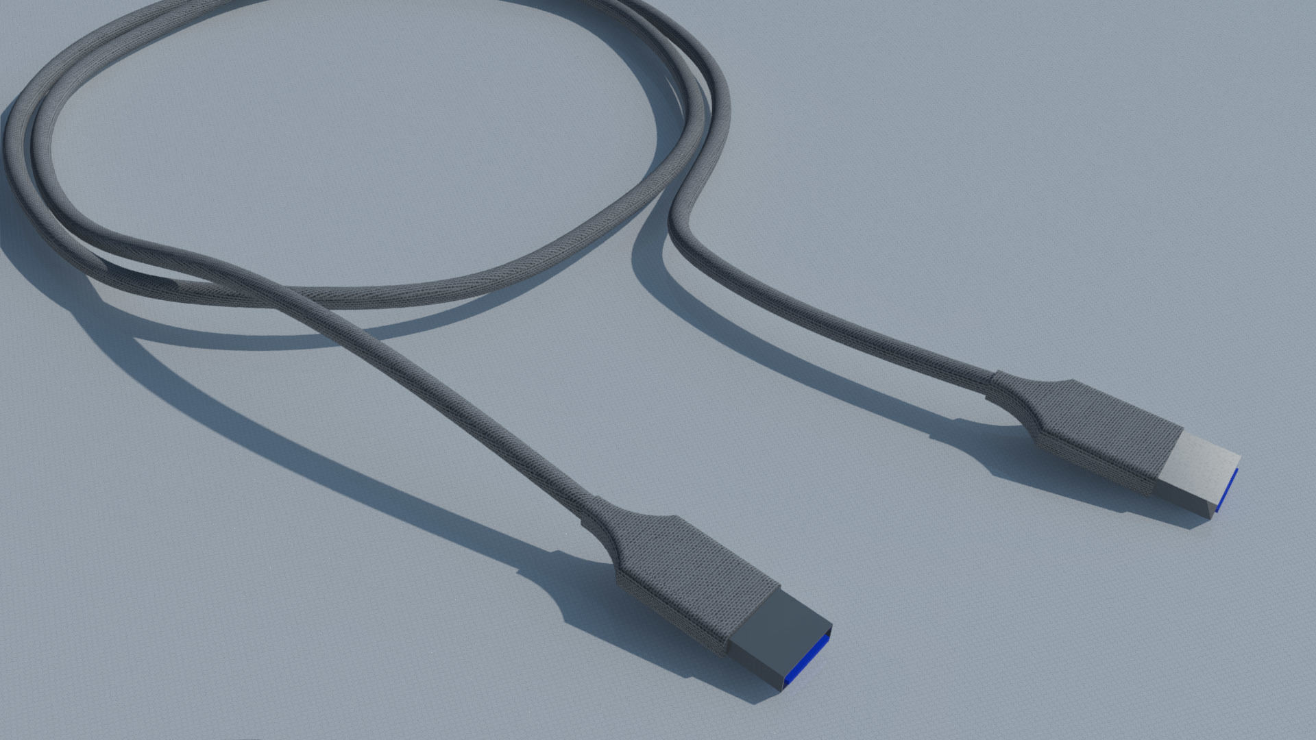 USB cable free 3D model | CGTrader