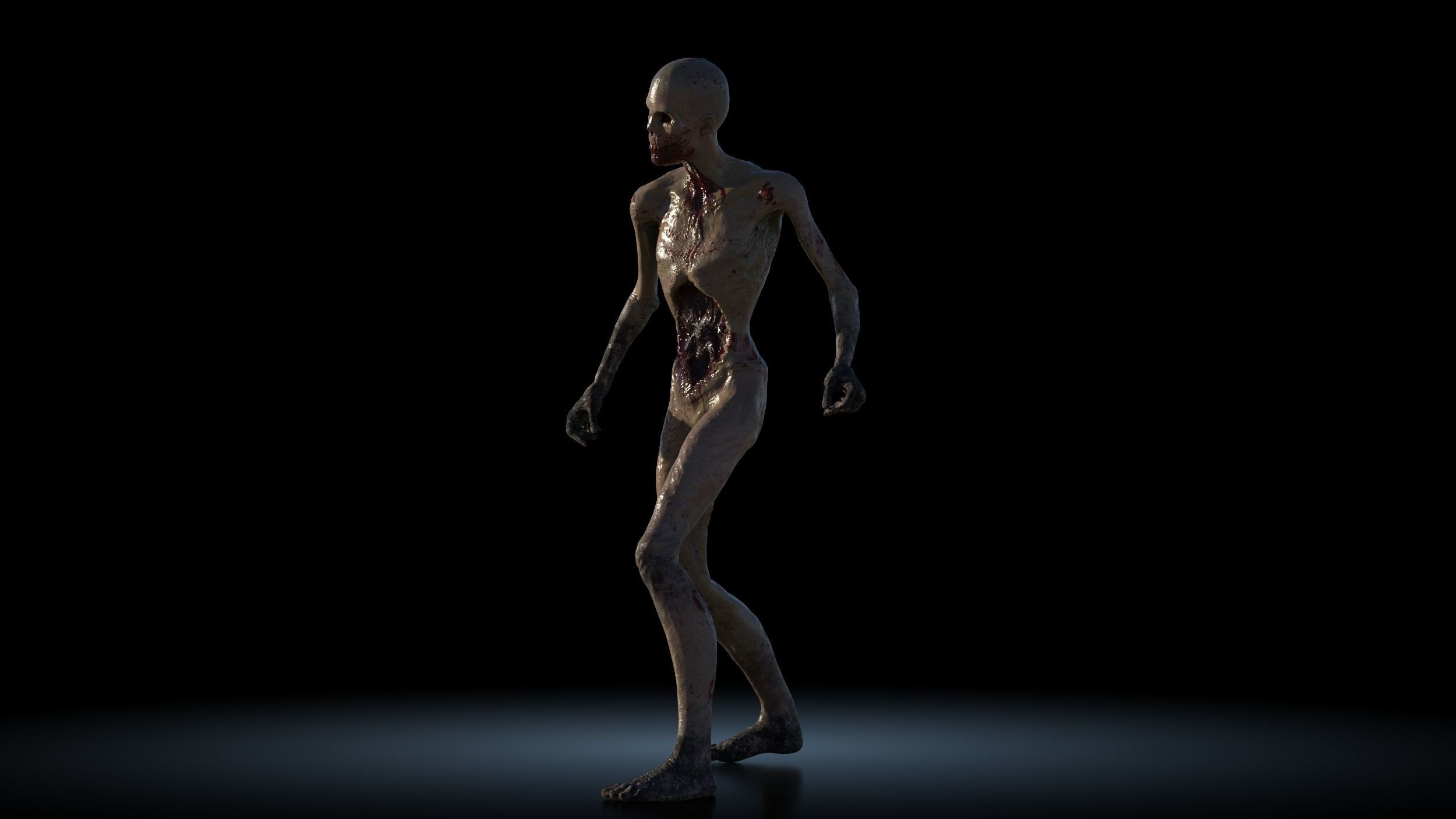 3D model Zombie 02 Rigged Animated Lowpoly VR / AR / low-poly | CGTrader