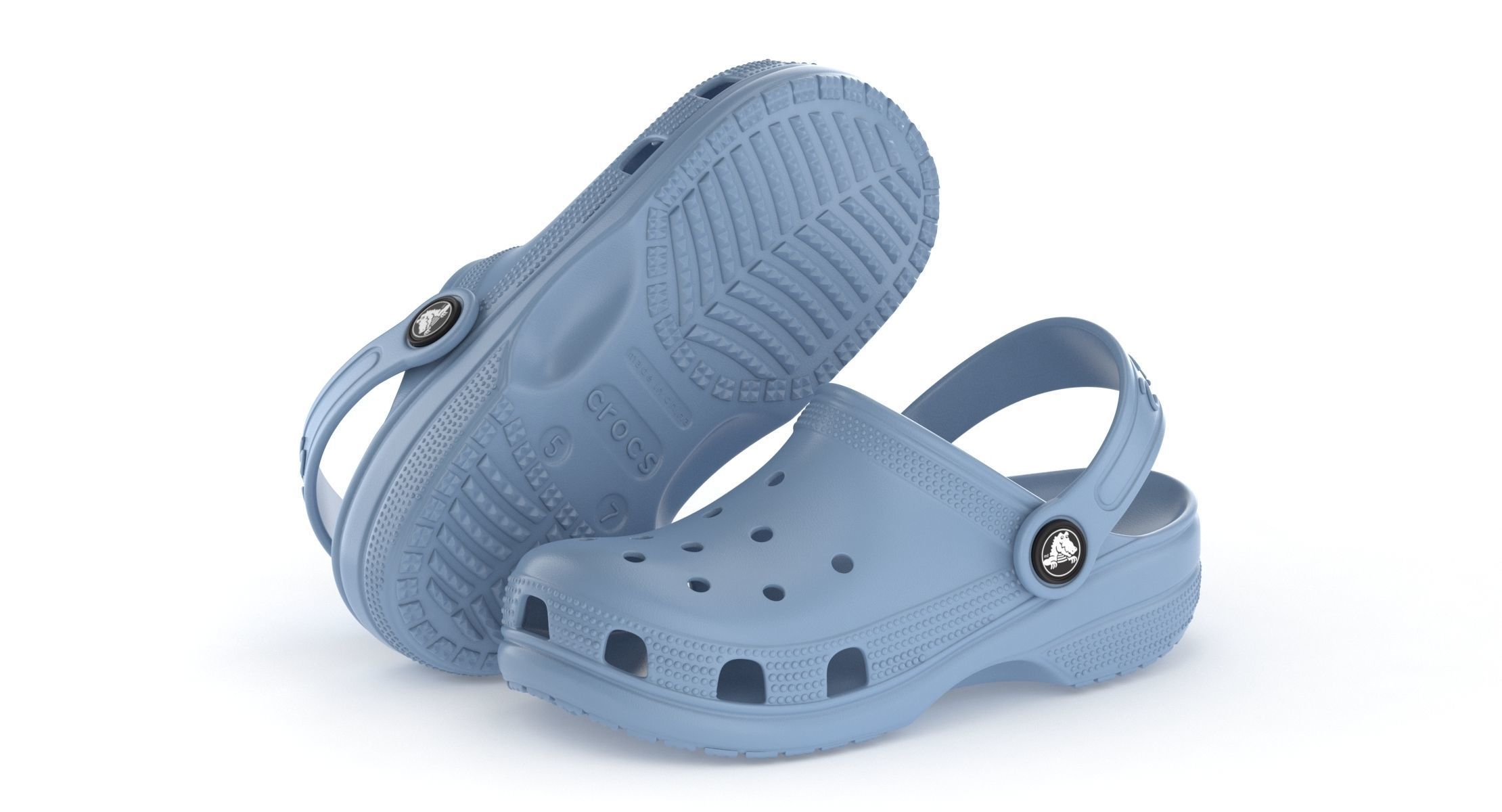 Crocs Classic Clog Chambray Blue 3D model | CGTrader