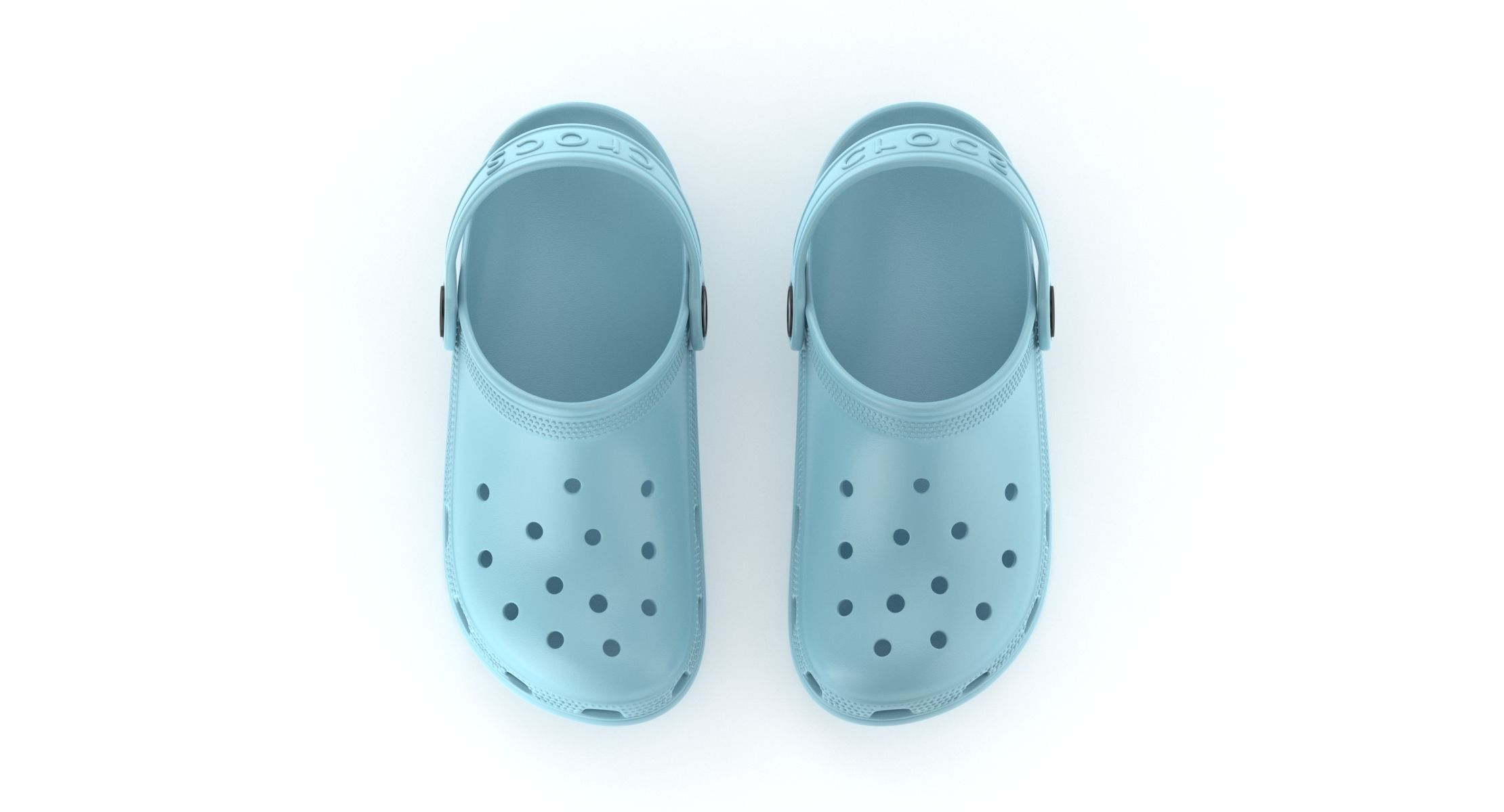 Crocs Classic Clog Ice Blue 3D model | CGTrader