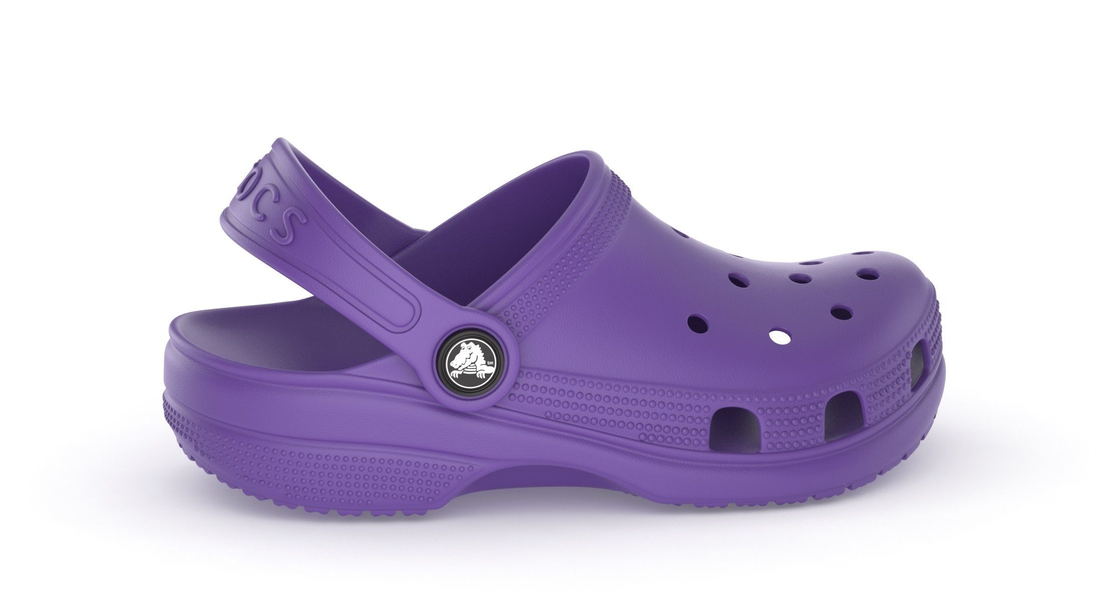 Crocs Classic Clog Neon Purple 3D model | CGTrader