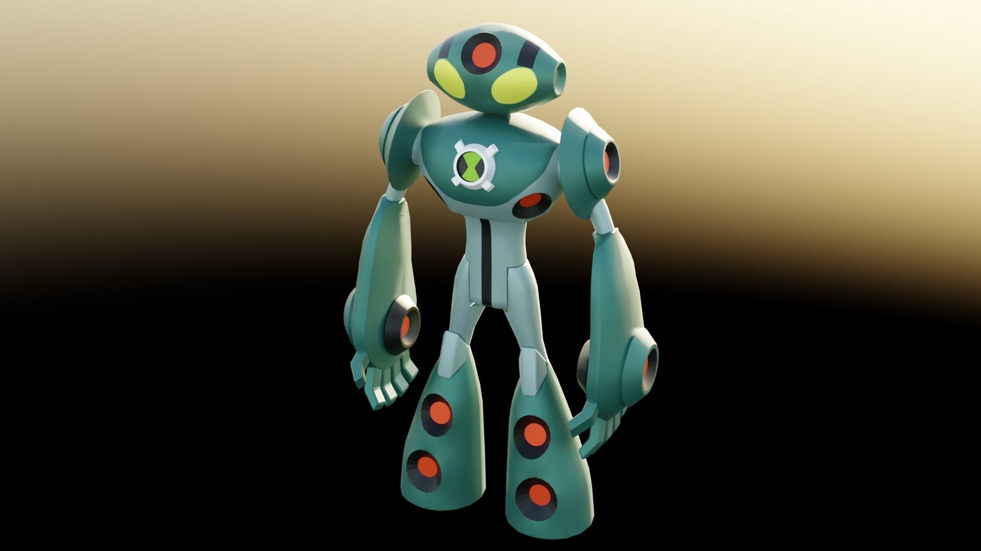 3D model Ben 10 Ultimate Allen Echo Echo VR / AR / low-poly | CGTrader