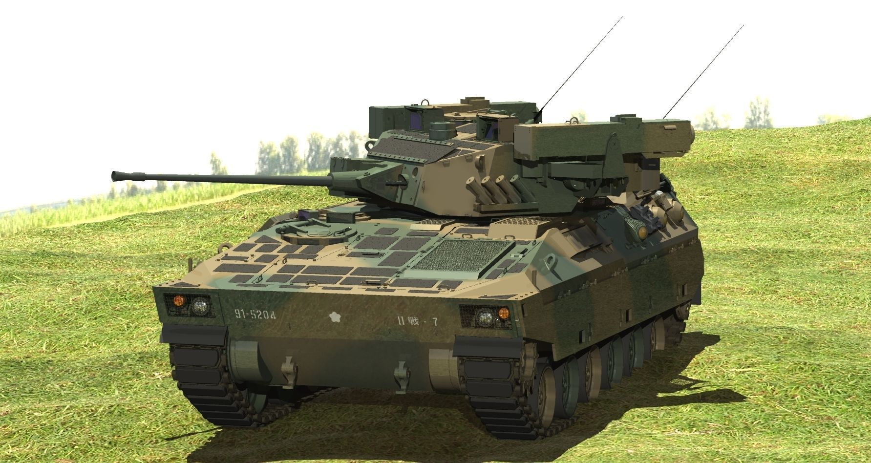 JGSDF Type 89 armored combat vehicle 3D model | CGTrader