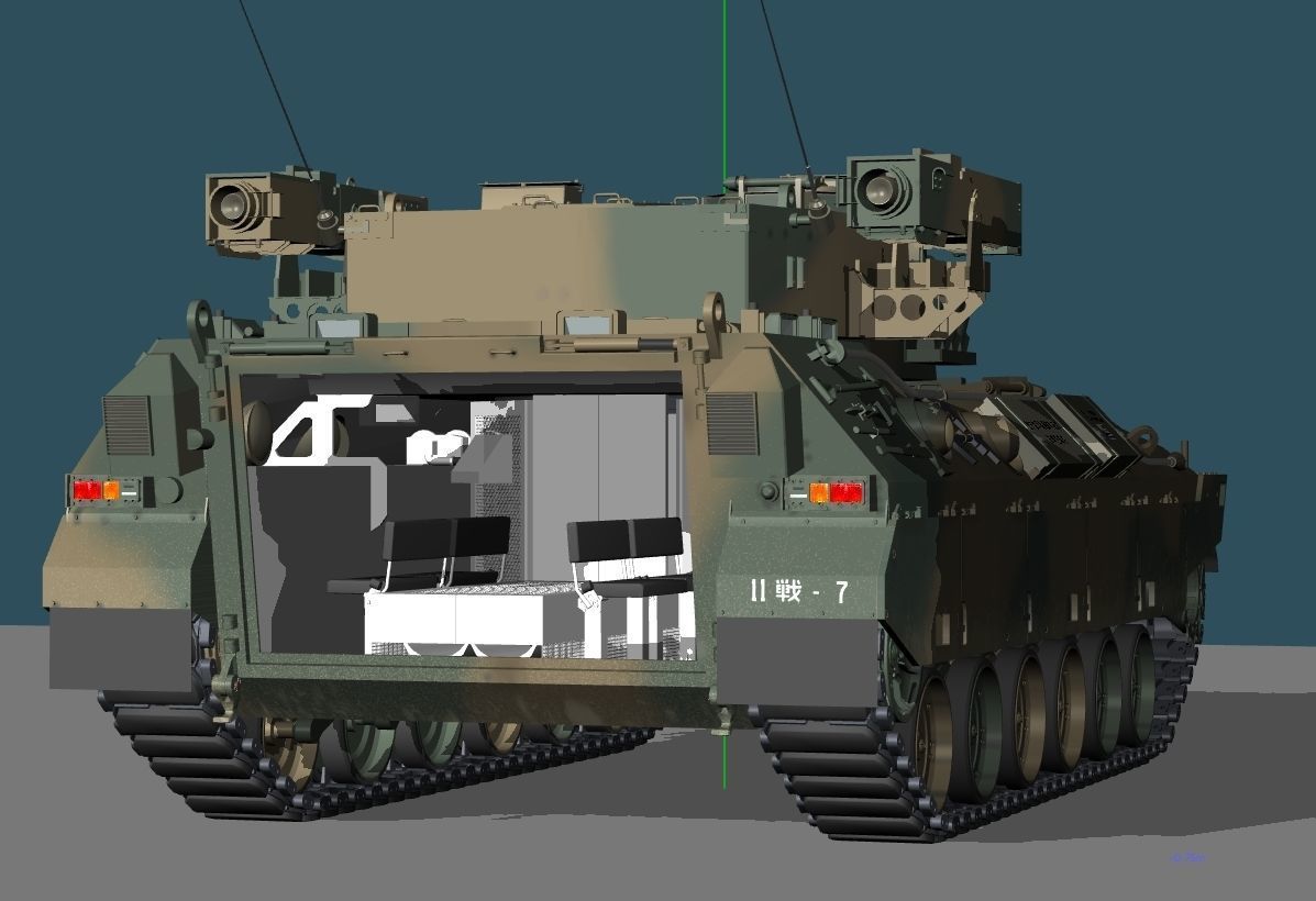 JGSDF Type 89 armored combat vehicle 3D model | CGTrader