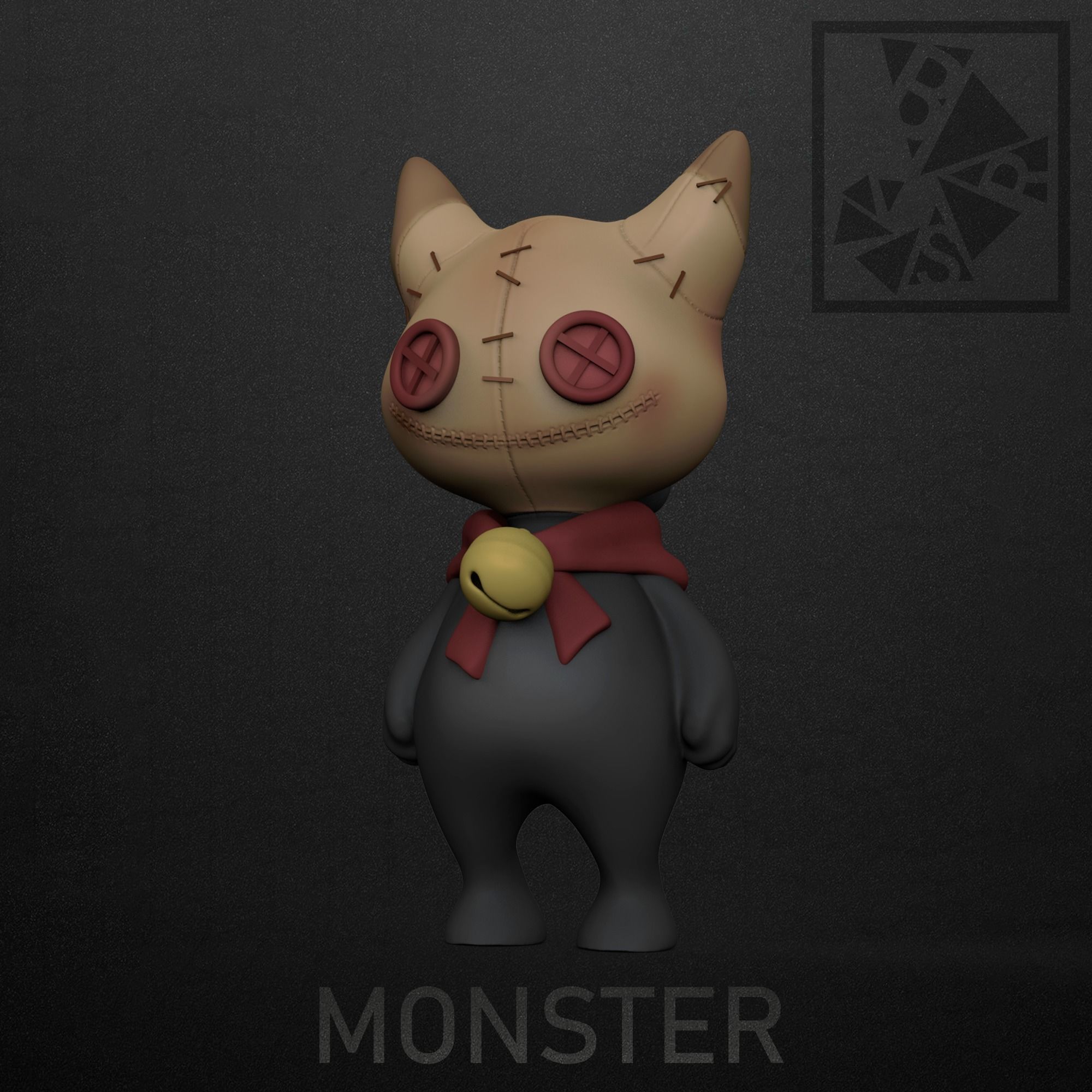 monster chibi 3D model 3D printable | CGTrader