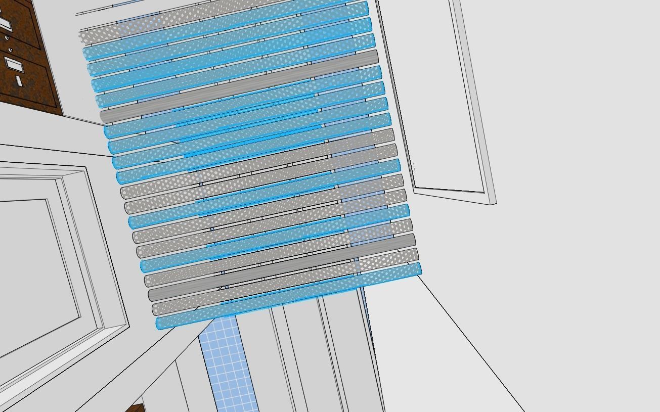 ceiling hallway with panels free 3D model | CGTrader