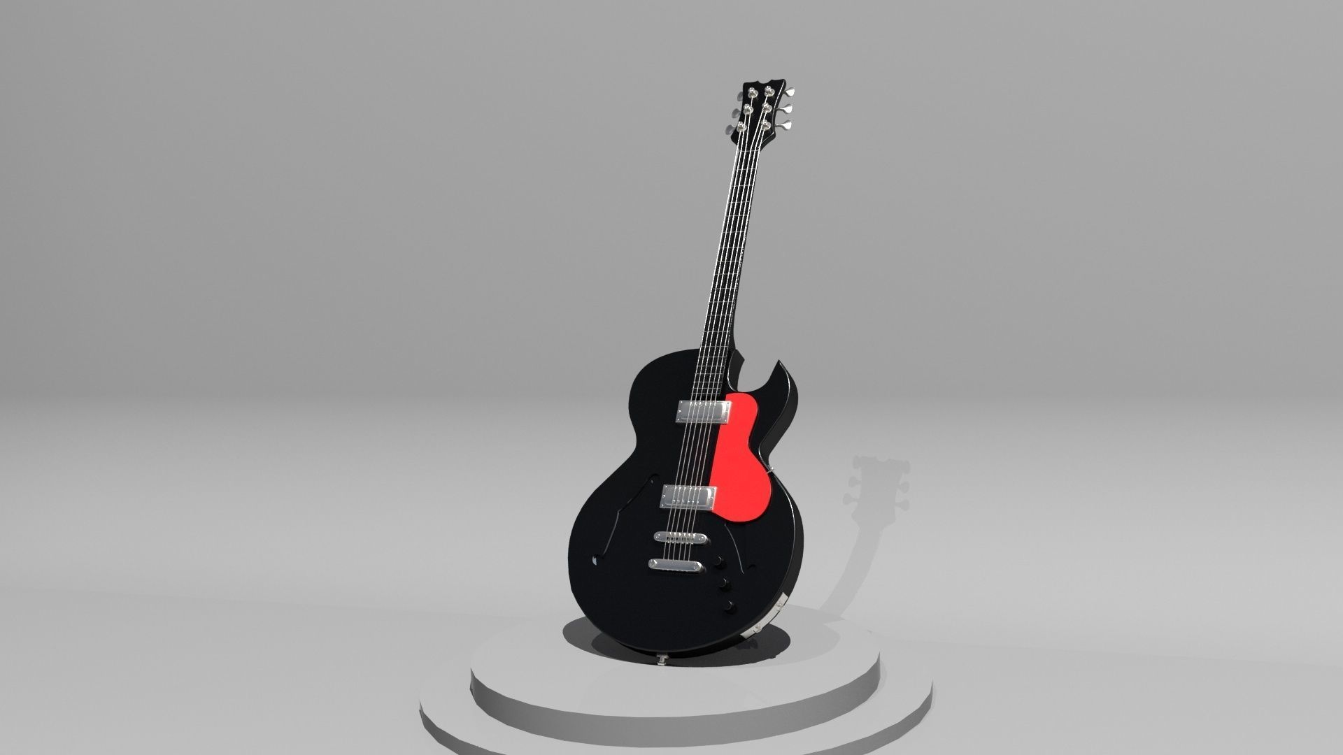 Gutar electric guitar free 3D model | CGTrader
