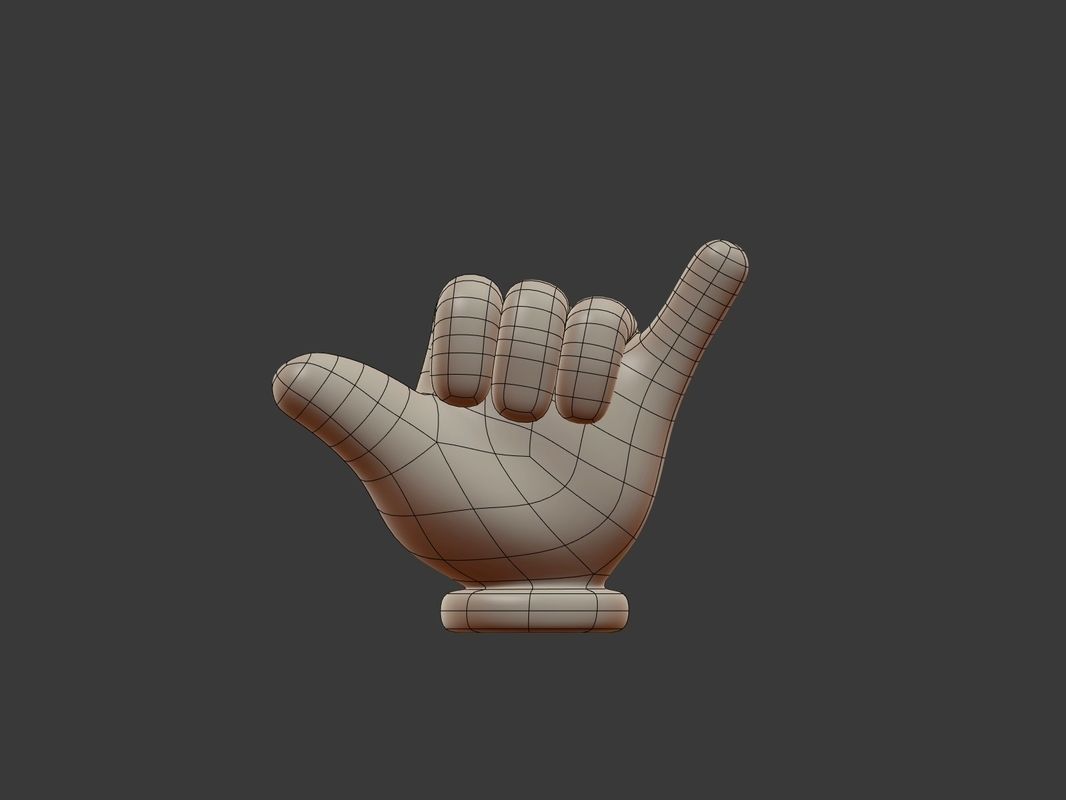 3D model Hand Cartoon - Shaka Sign VR / AR / low-poly | CGTrader