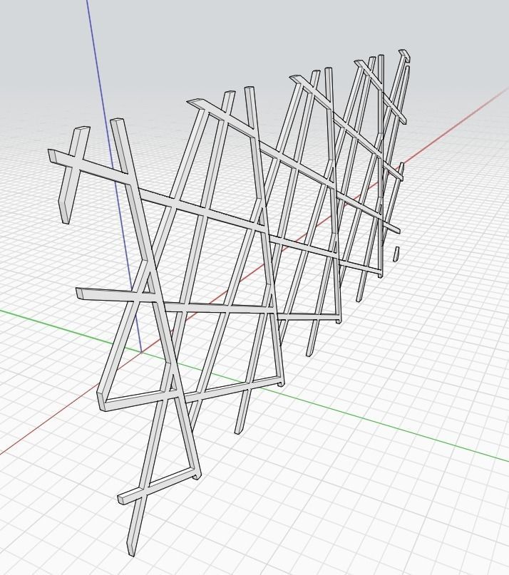 screen 3D basket with wires free 3D model | CGTrader
