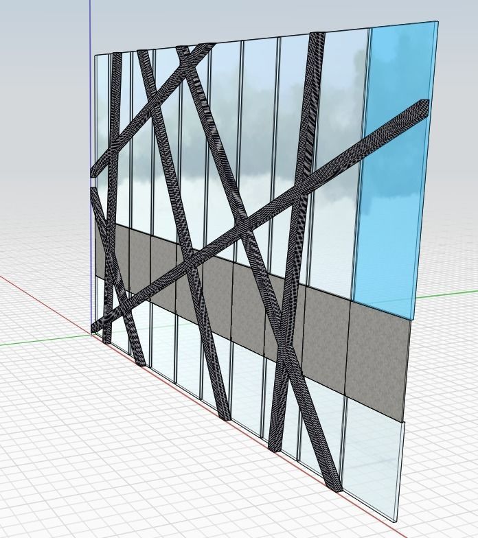 curtain wall free 3D model | CGTrader