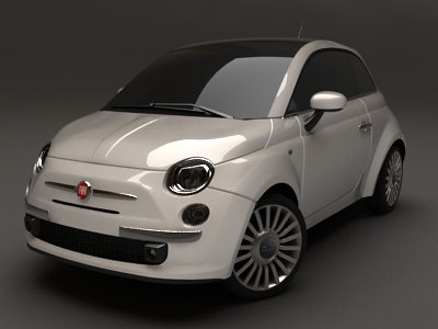 Fiat 500 3D model | CGTrader