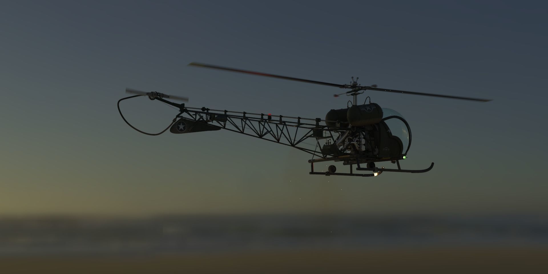 The Bubble Helicopter - Bell 47G - Detailed Model 3D model | CGTrader