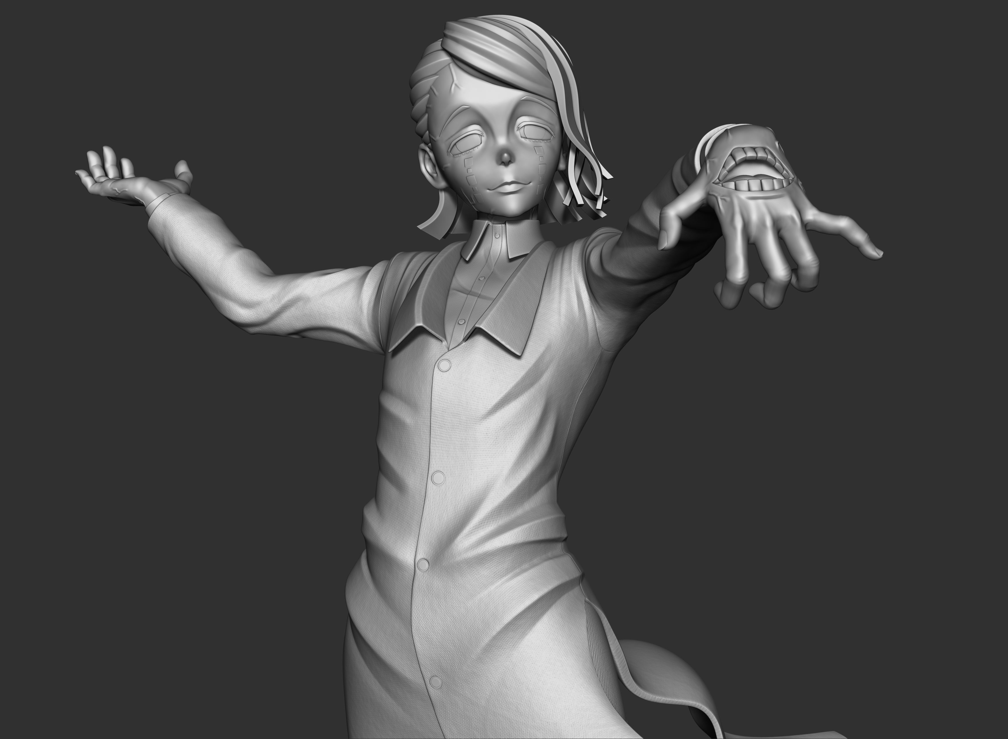 Enmu - Demon Slayer 3D model 3D printable | CGTrader