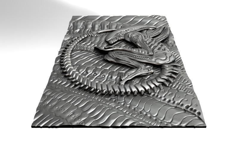 Alien CNC 3D model 3D printable | CGTrader