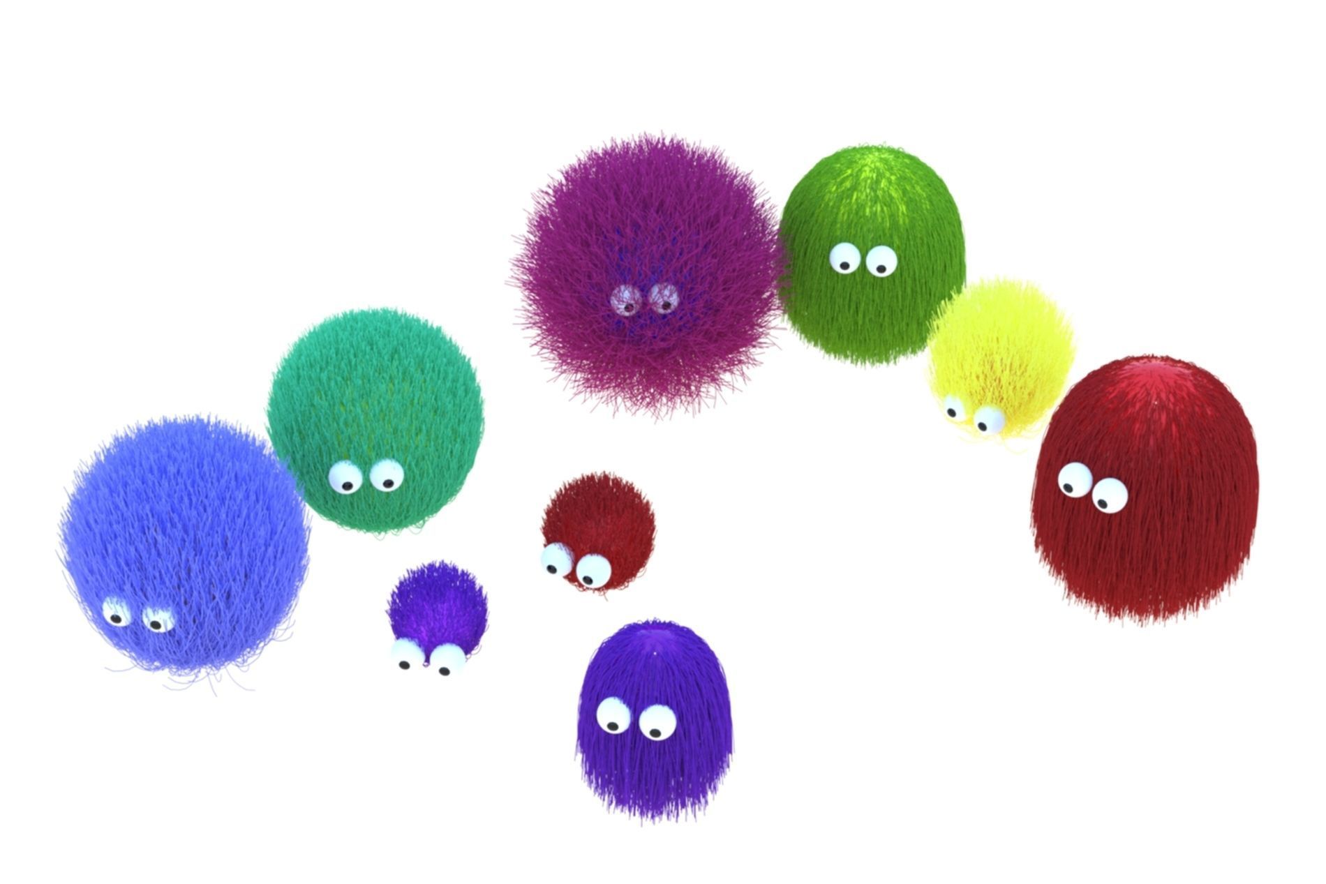 Cartoon Fur Furr Furry Kids Caracter 3D free VR / AR / low-poly 3D ...