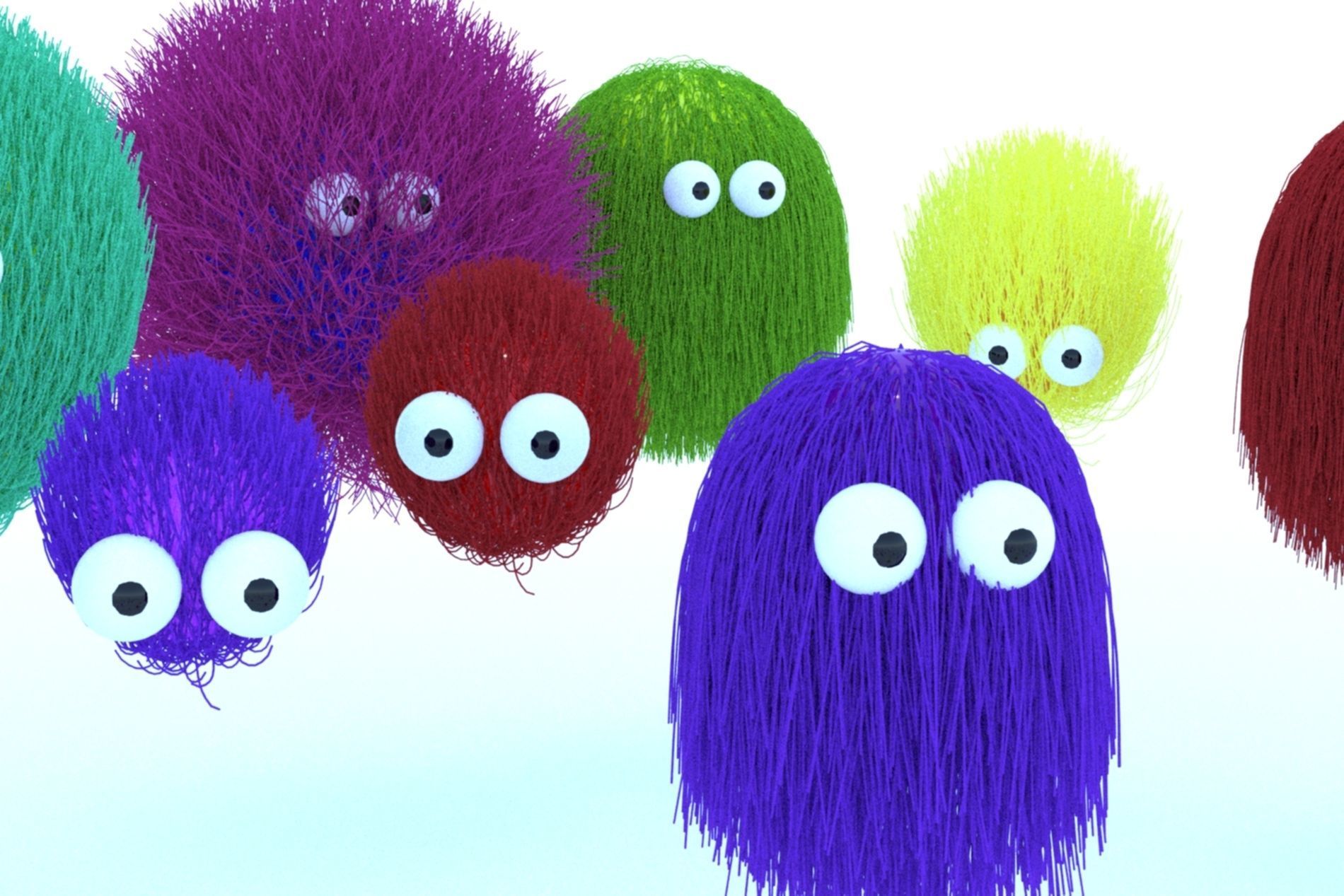 Cartoon Fur Furr Furry Kids Caracter 3D free VR / AR / low-poly 3D ...