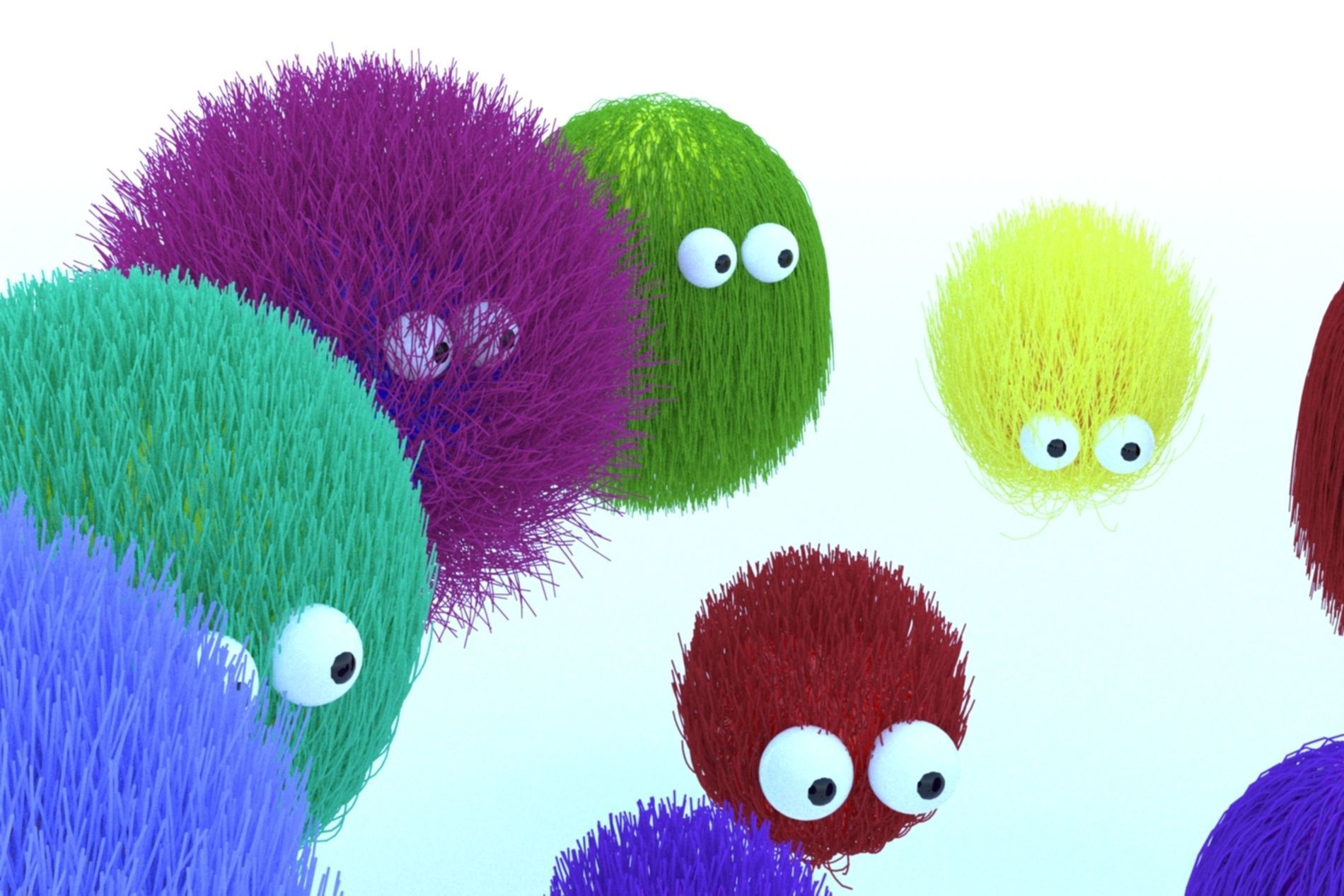 Cartoon Fur Furr Furry Kids Caracter 3D free VR / AR / low-poly 3D ...
