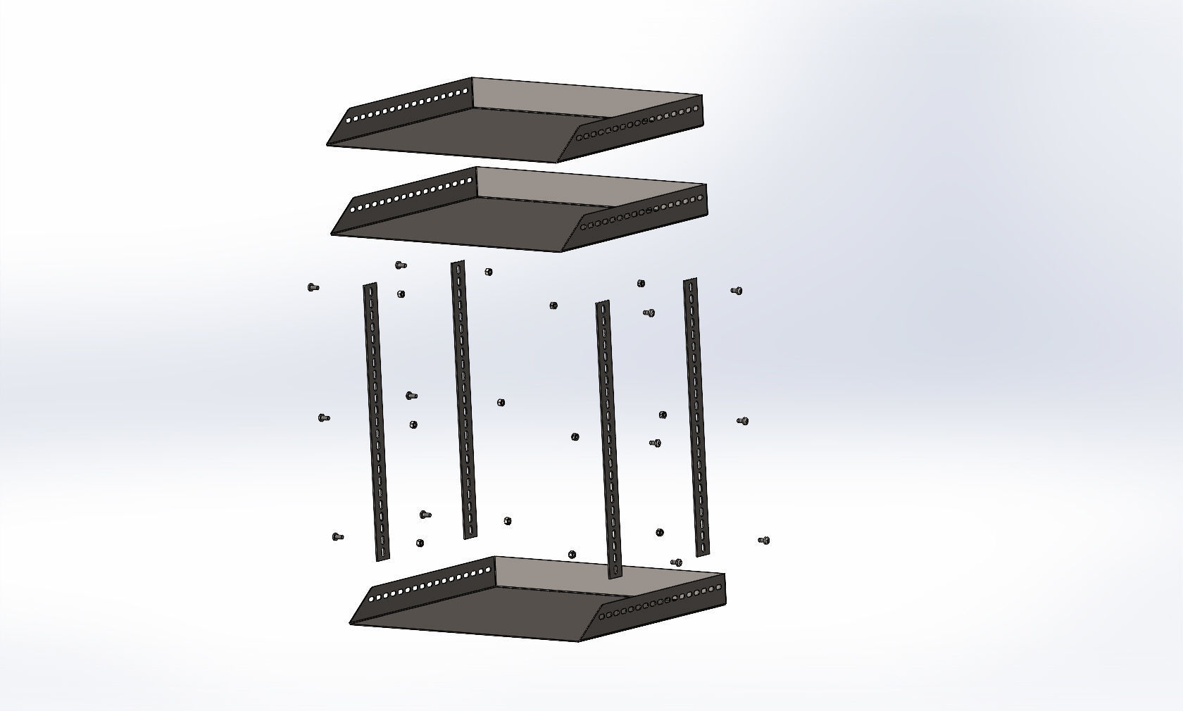 Adjustable Shelf File Stand 3D model | CGTrader
