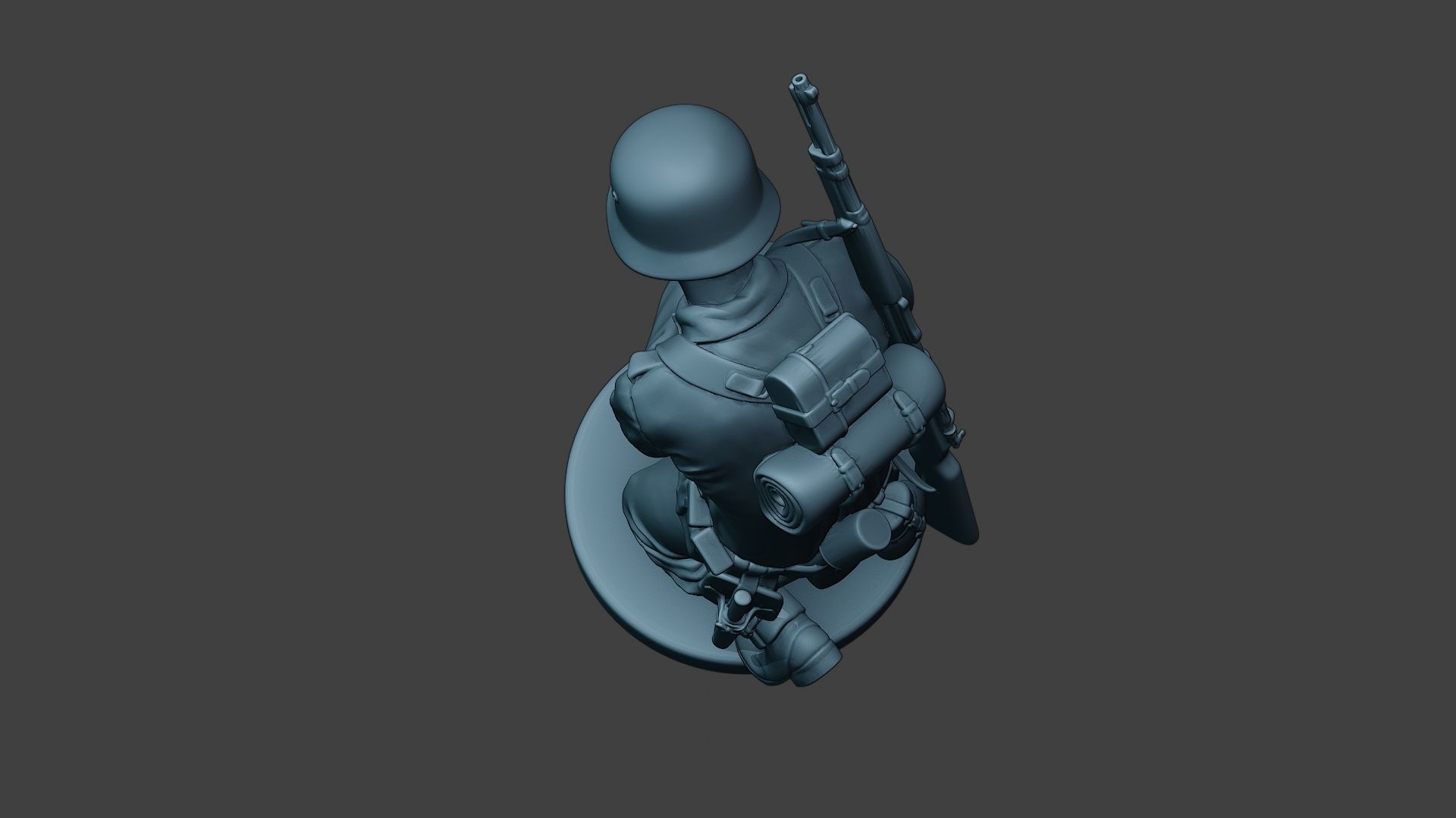 German soldier ww2 Praying G6 3D model 3D printable | CGTrader