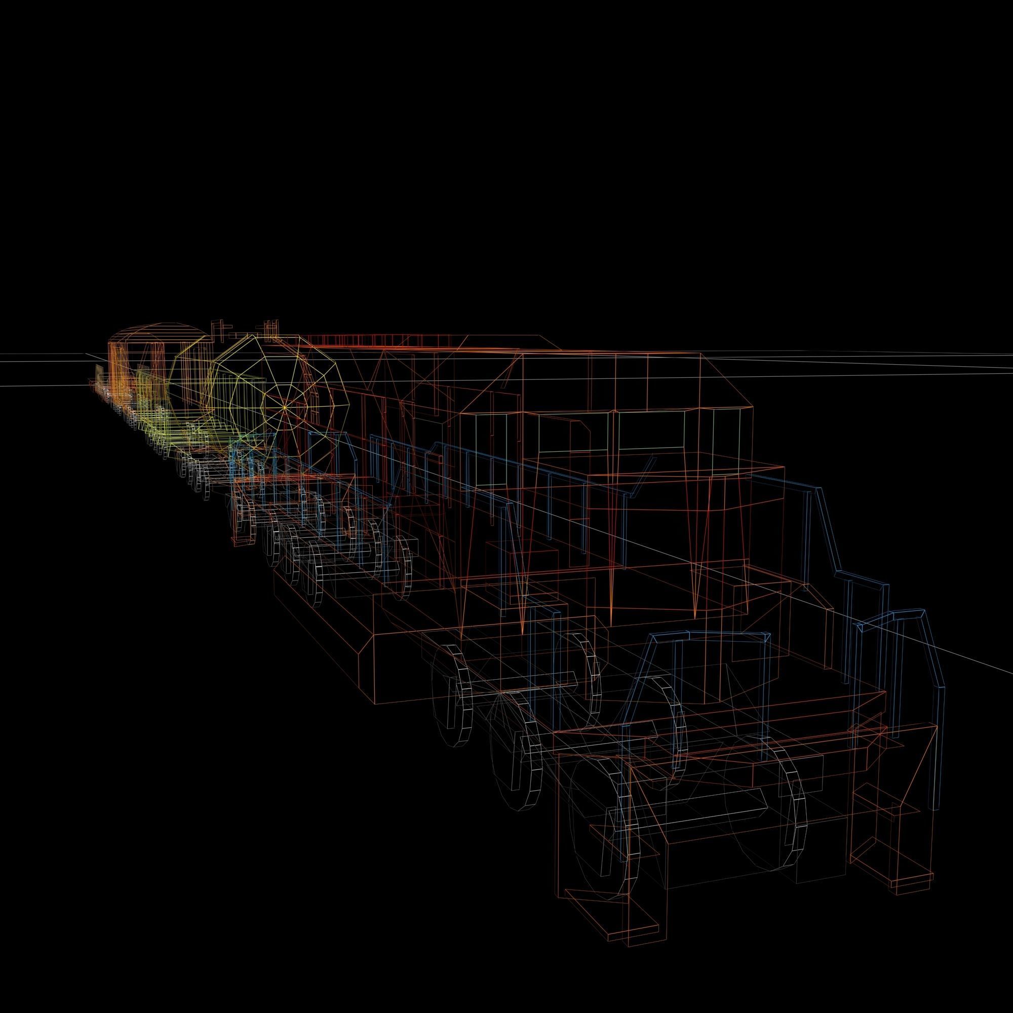 3D model low poly railway train VR / AR / low-poly | CGTrader