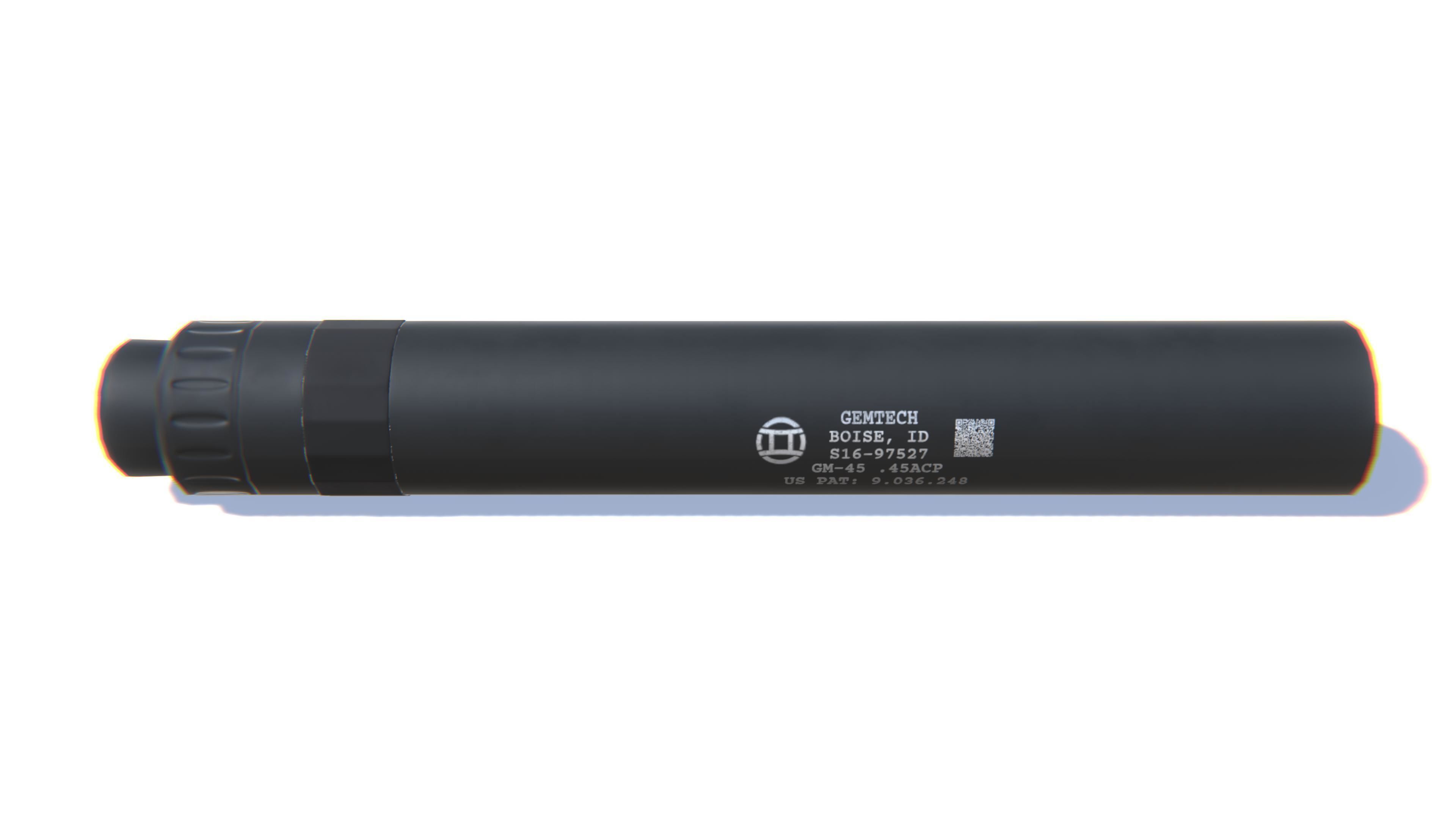 3D model Tactical Silencer 45 ACP 9MM VR / AR / low-poly | CGTrader
