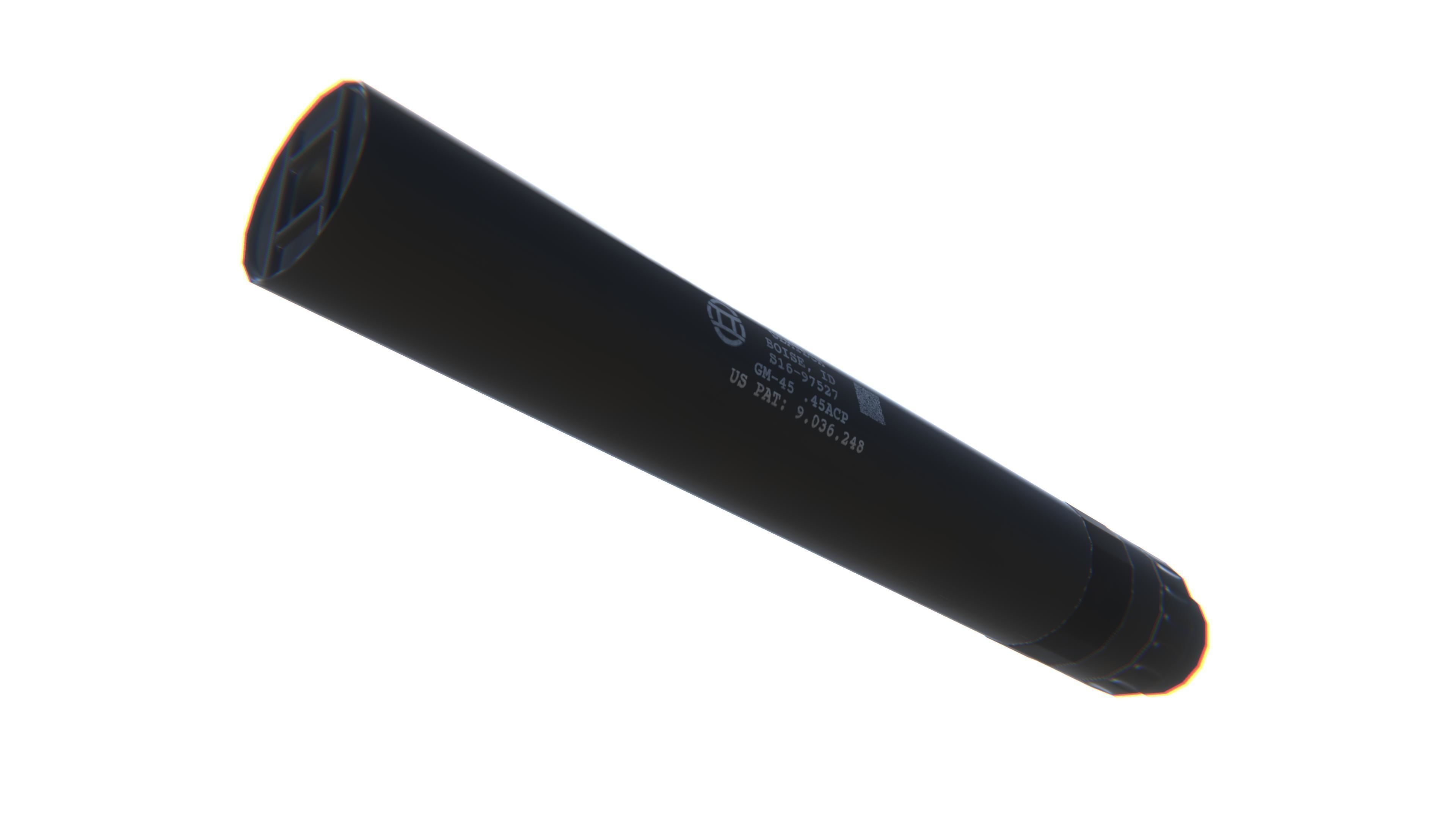 3D model Tactical Silencer 45 ACP 9MM VR / AR / low-poly | CGTrader