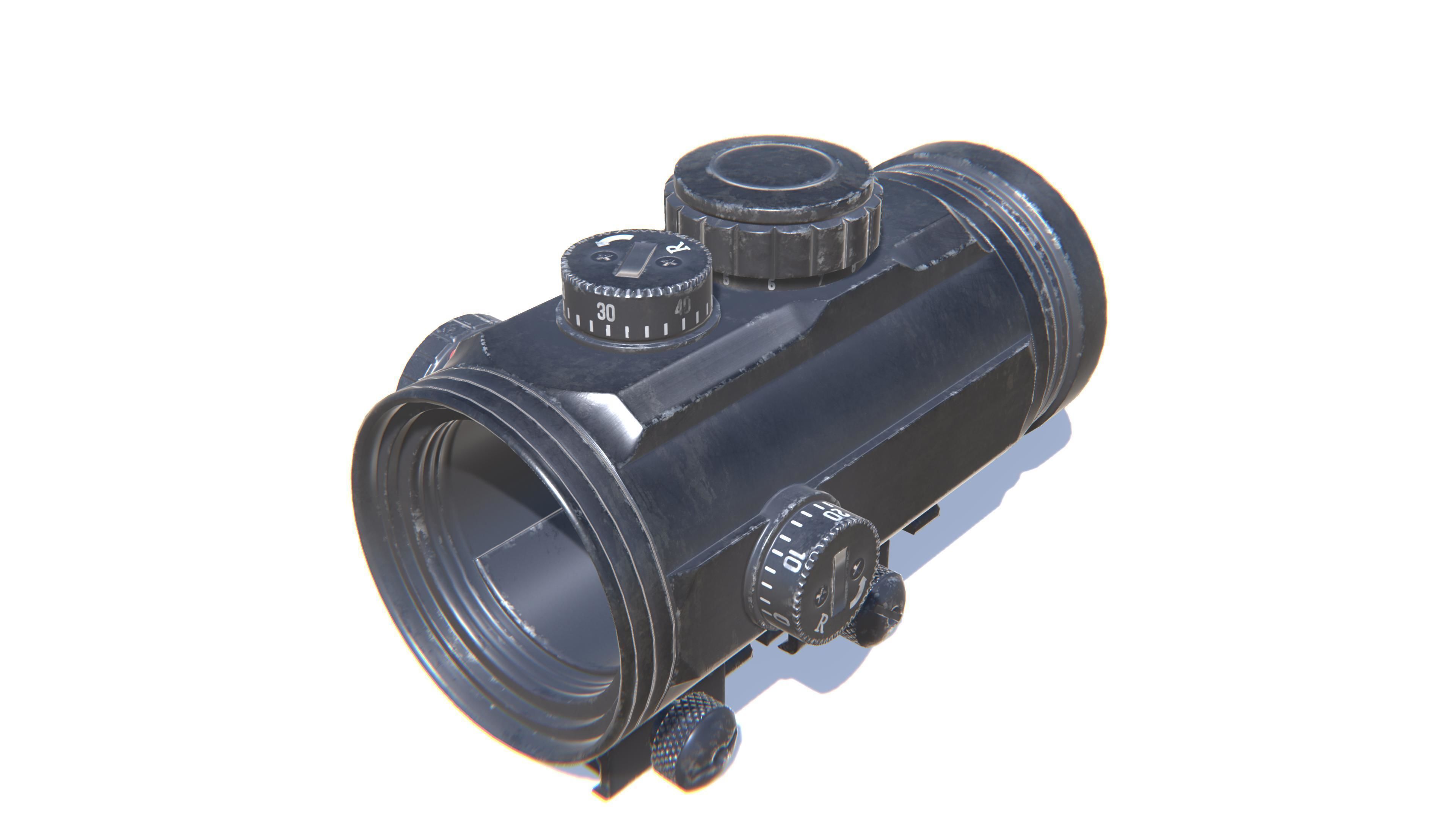 3D model Tactical Collimator Sight 1 VR / AR / low-poly | CGTrader