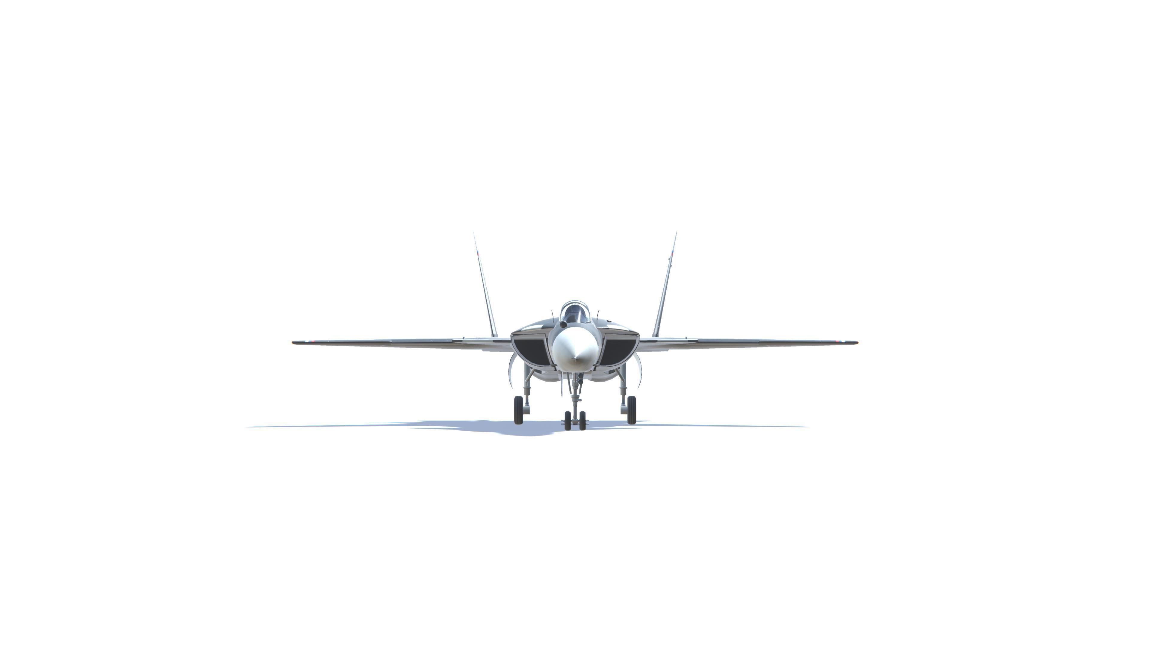 3D model SU-47 Firkin Jet Fighter Aircraft VR / AR / low-poly | CGTrader