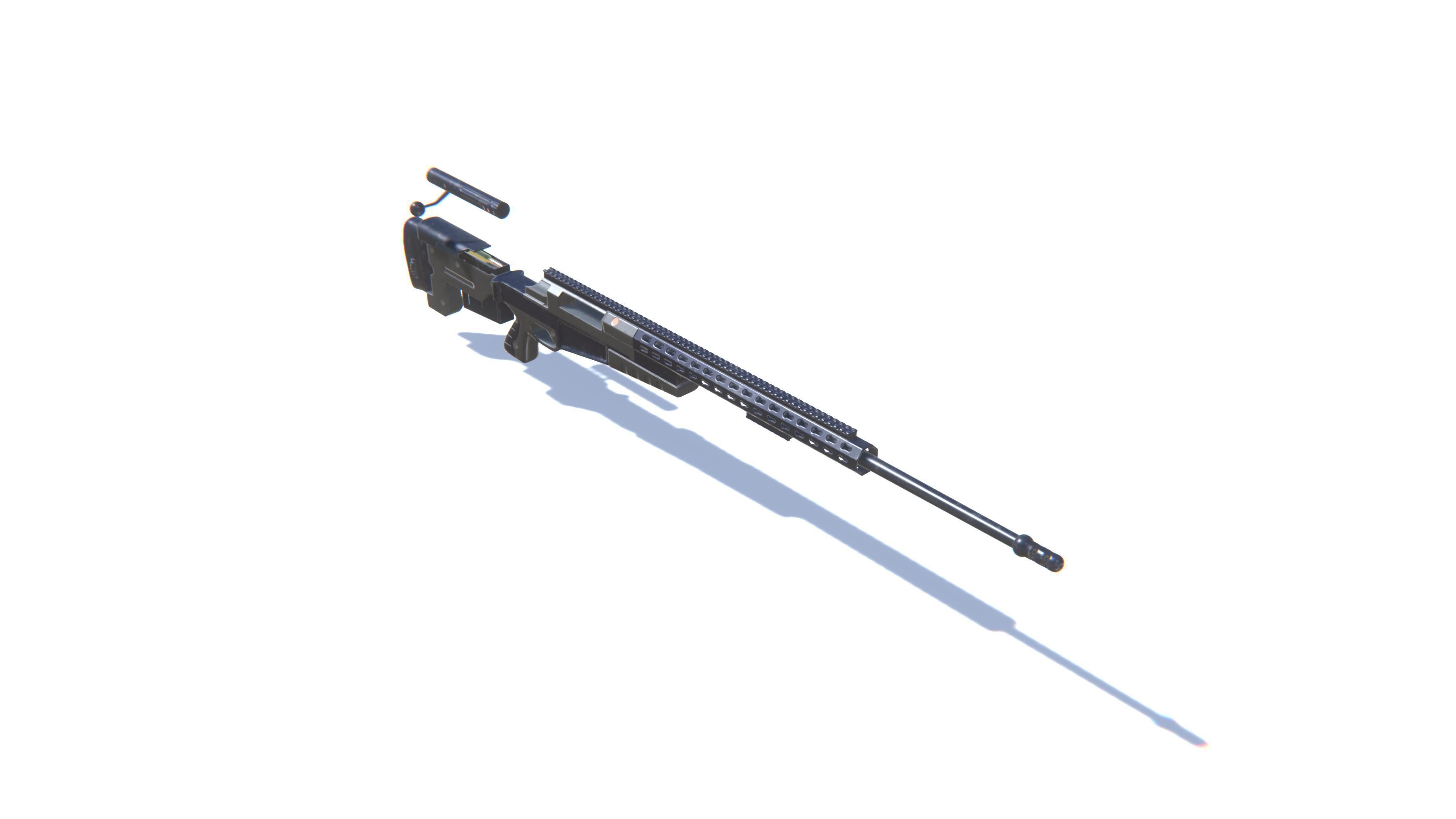 3D model Sniper Rifle AX50 VR / AR / low-poly | CGTrader