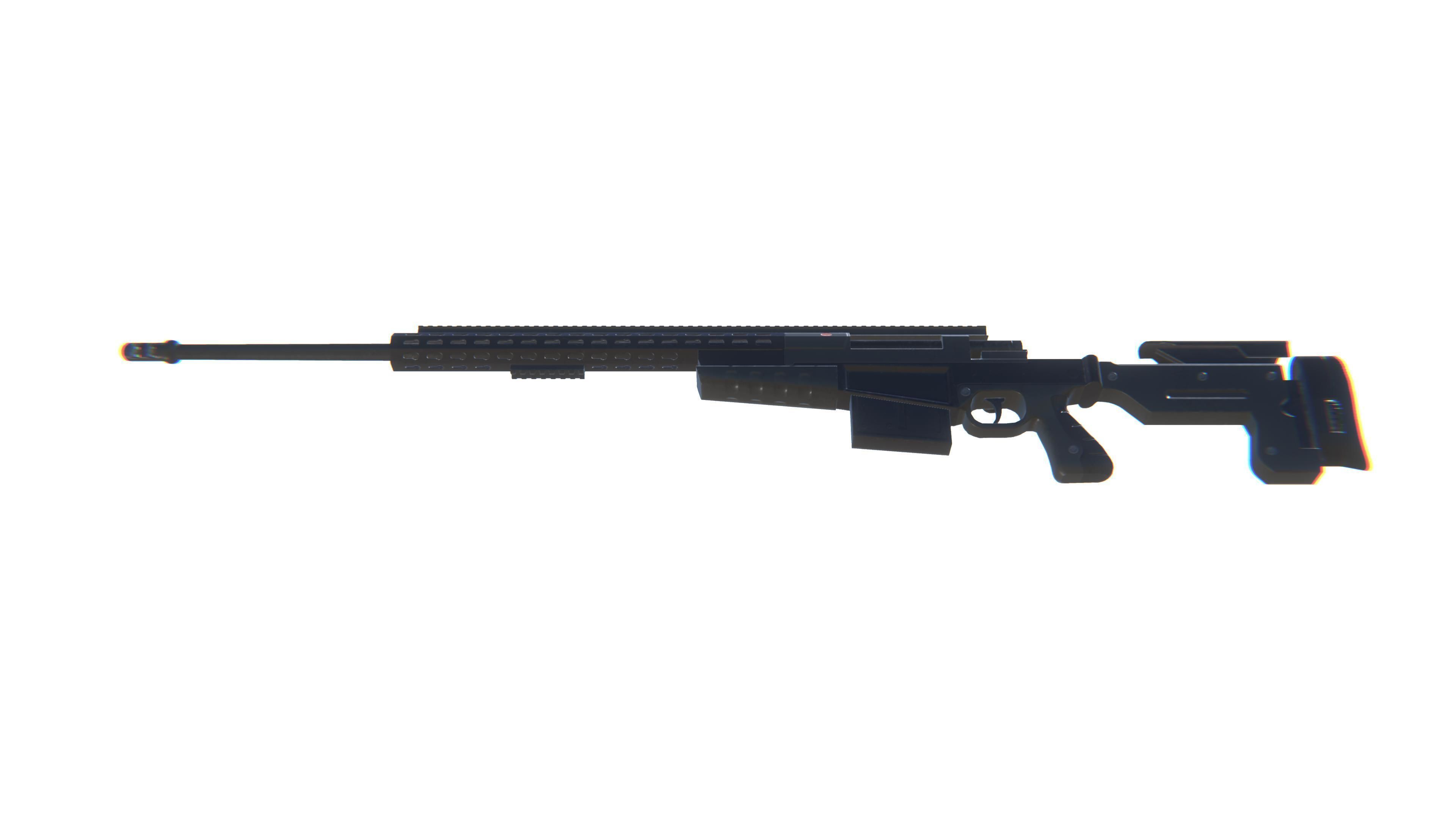 3D model Sniper Rifle AX50 VR / AR / low-poly | CGTrader