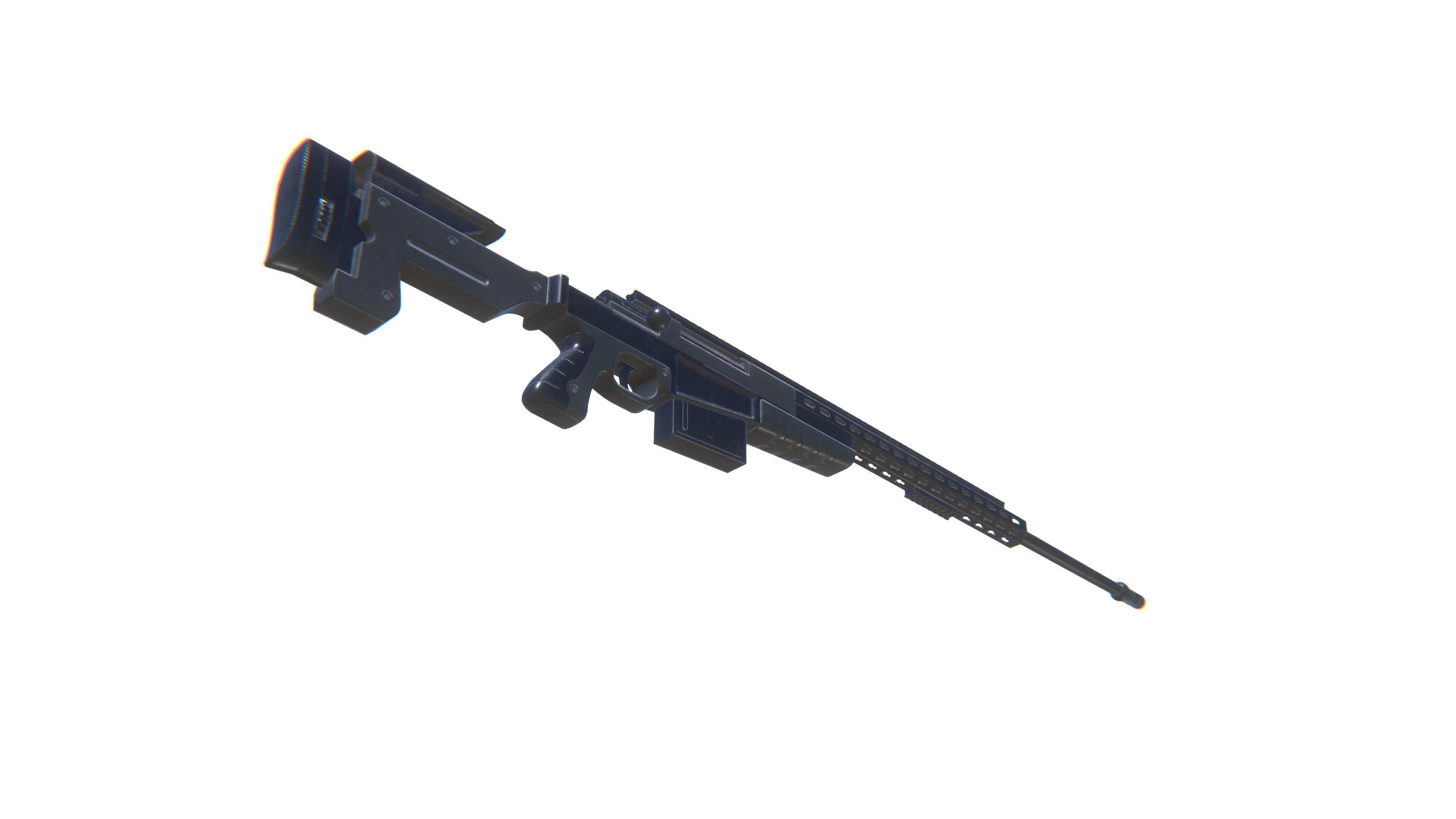 3D model Sniper Rifle AX50 VR / AR / low-poly | CGTrader