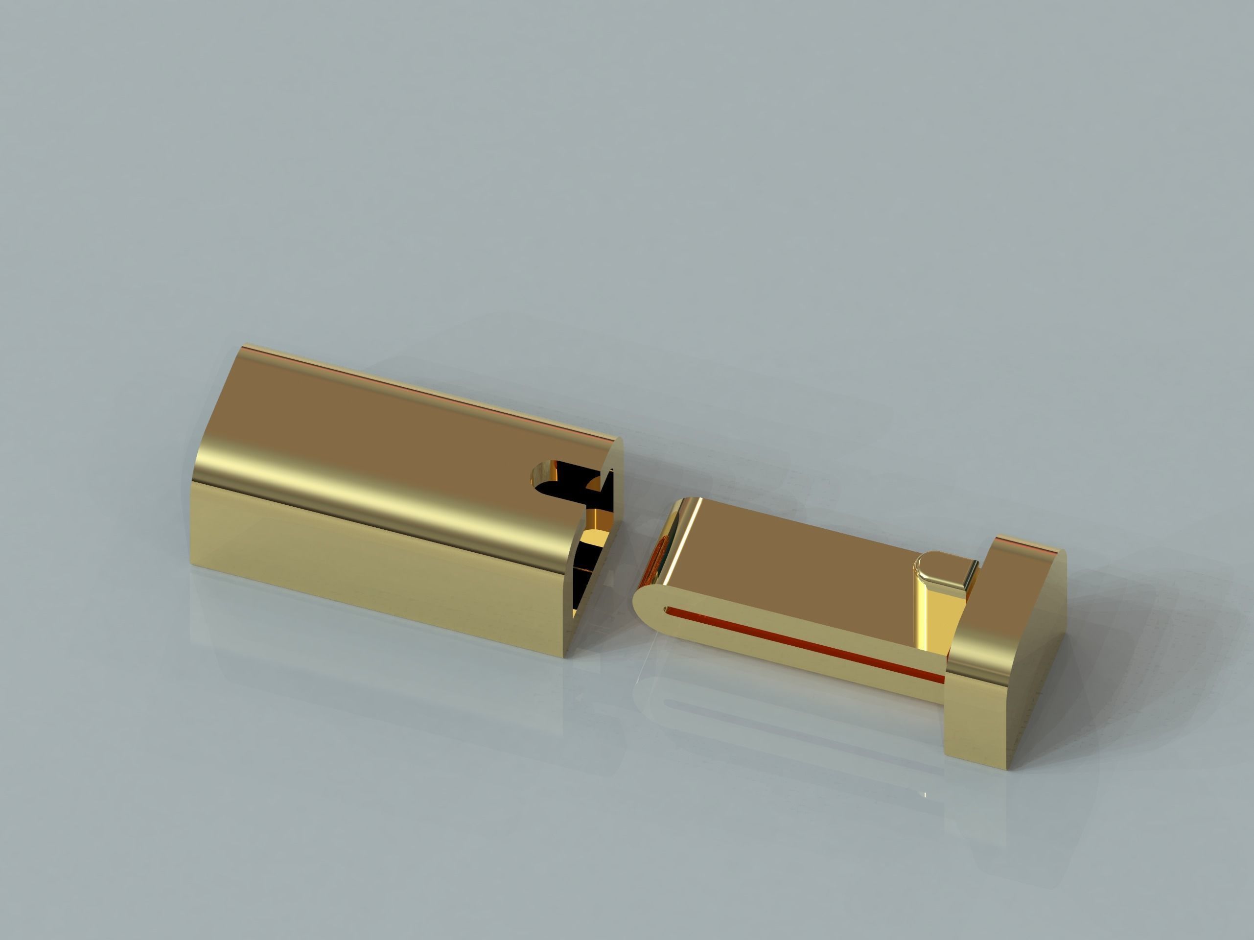 Box clasp 3D model 3D printable | CGTrader