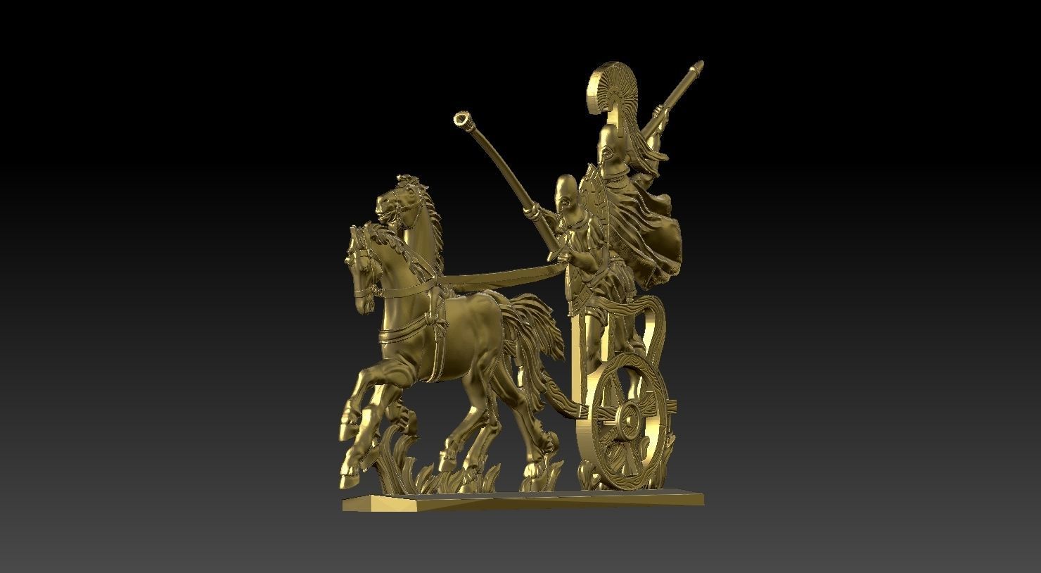 greek chariot 3D model 3D printable | CGTrader