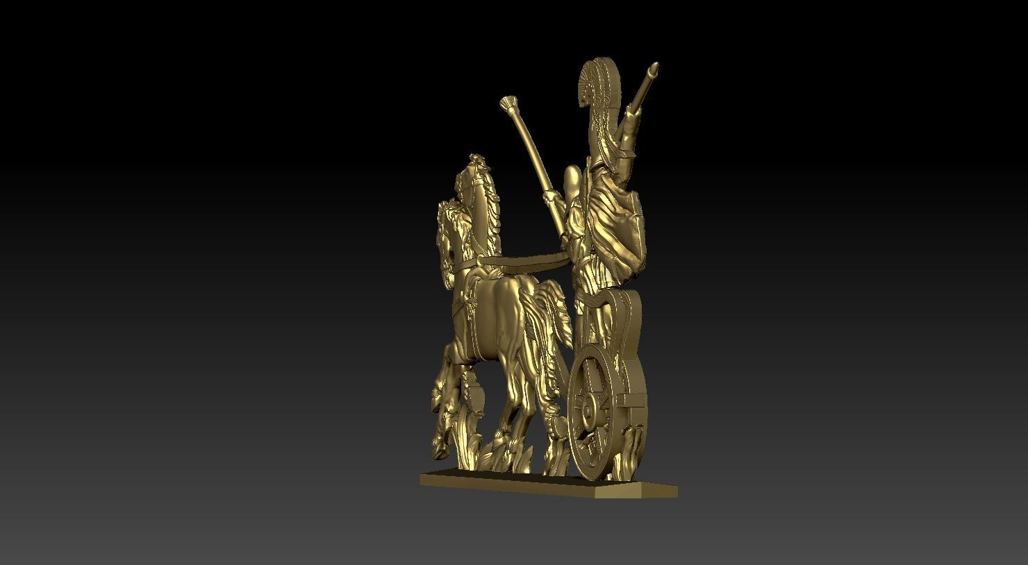 greek chariot 3D model 3D printable | CGTrader