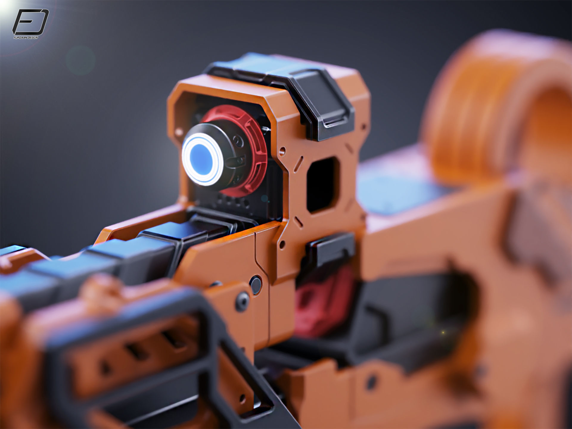 3D model Sci-fi LMG Gun VR / AR / low-poly | CGTrader