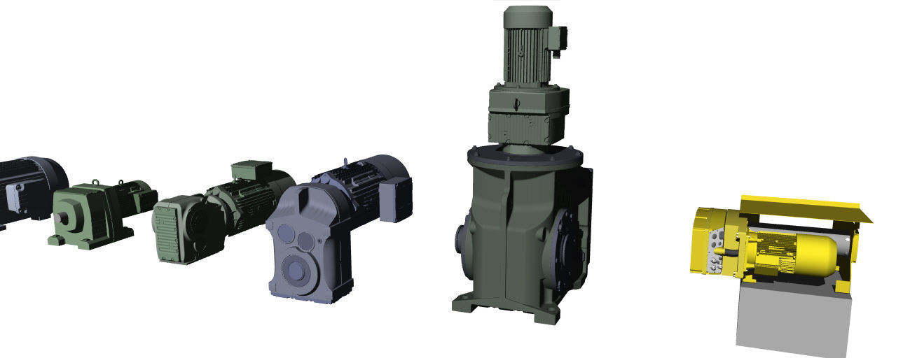 weg siemens electric motors 3D model | CGTrader