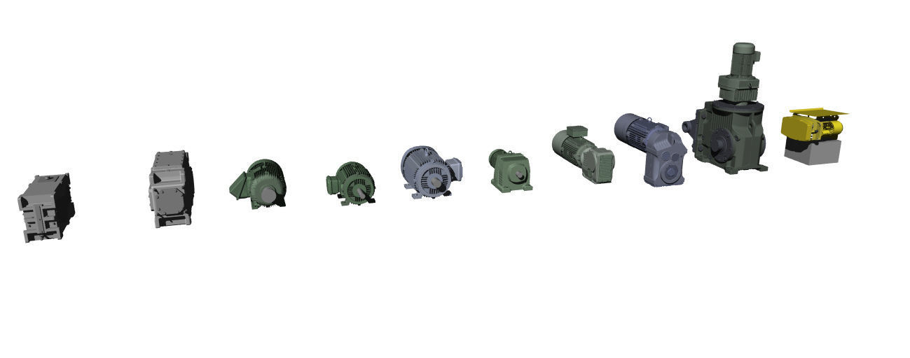 weg siemens electric motors 3D model | CGTrader