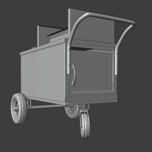 acai cart 3D model | CGTrader