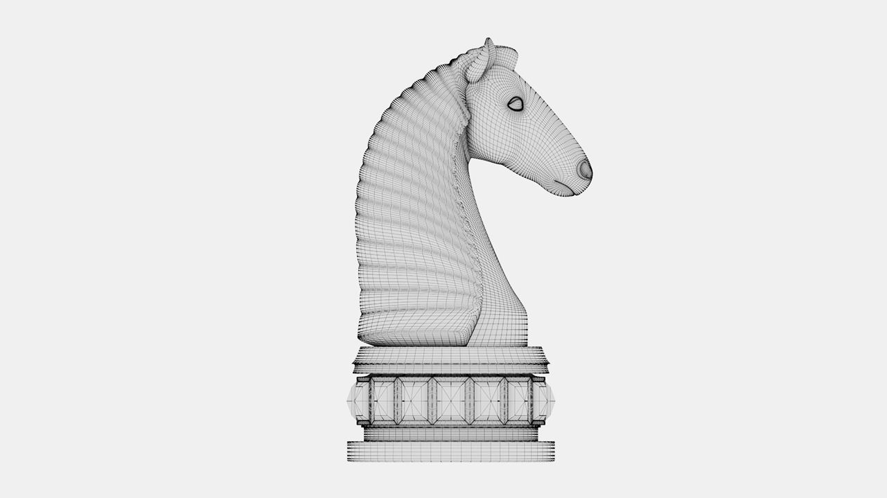 Royal Chess Knight 3D model | CGTrader